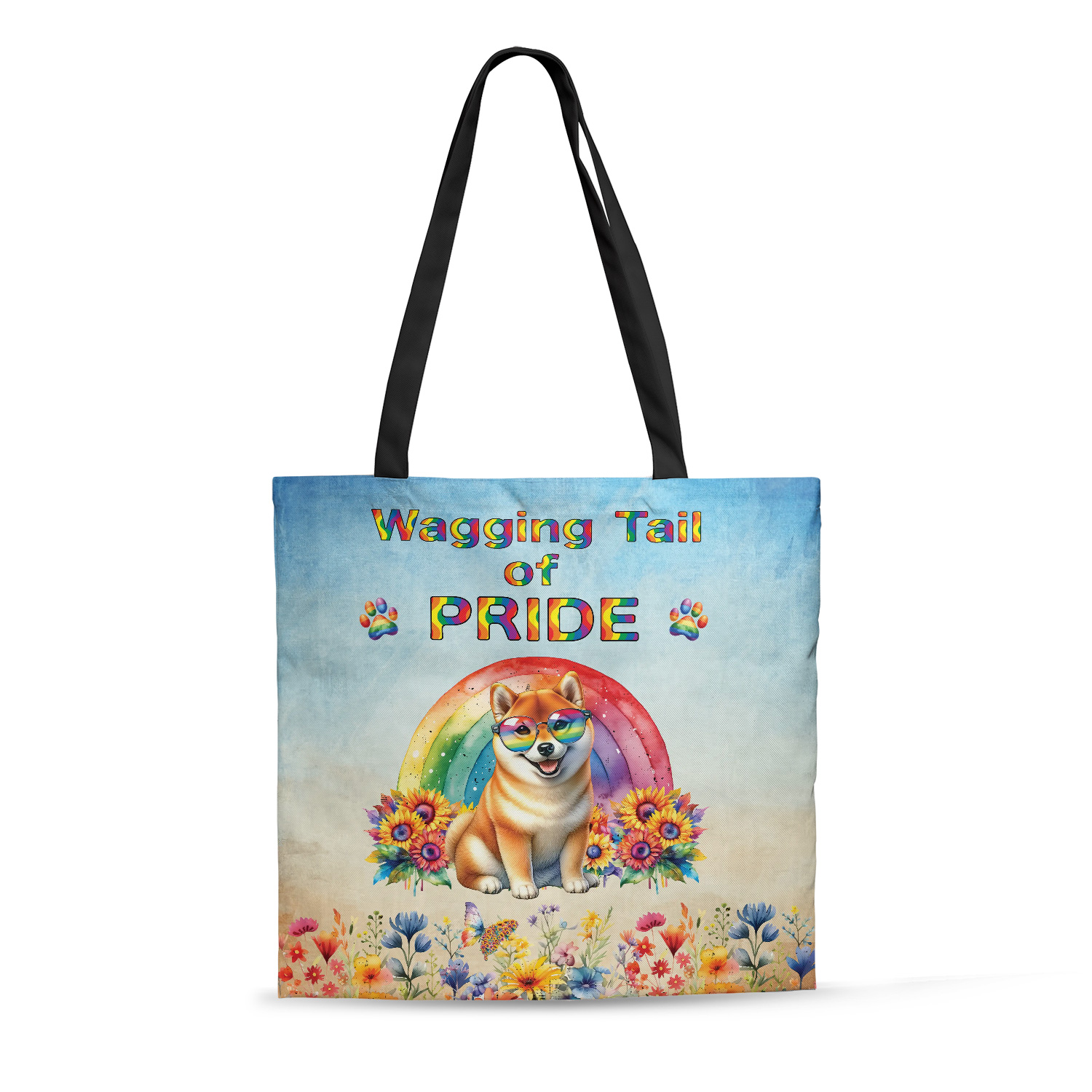 Wagging Tail Shiba Inu Celebrates Rainbow Pride Month LGBT LGBTQ+ All ...