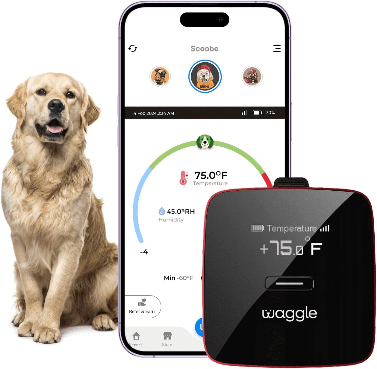 Waggle RV Pet Safety Sensor with GPS & Geo-Fencing | Wireless ...