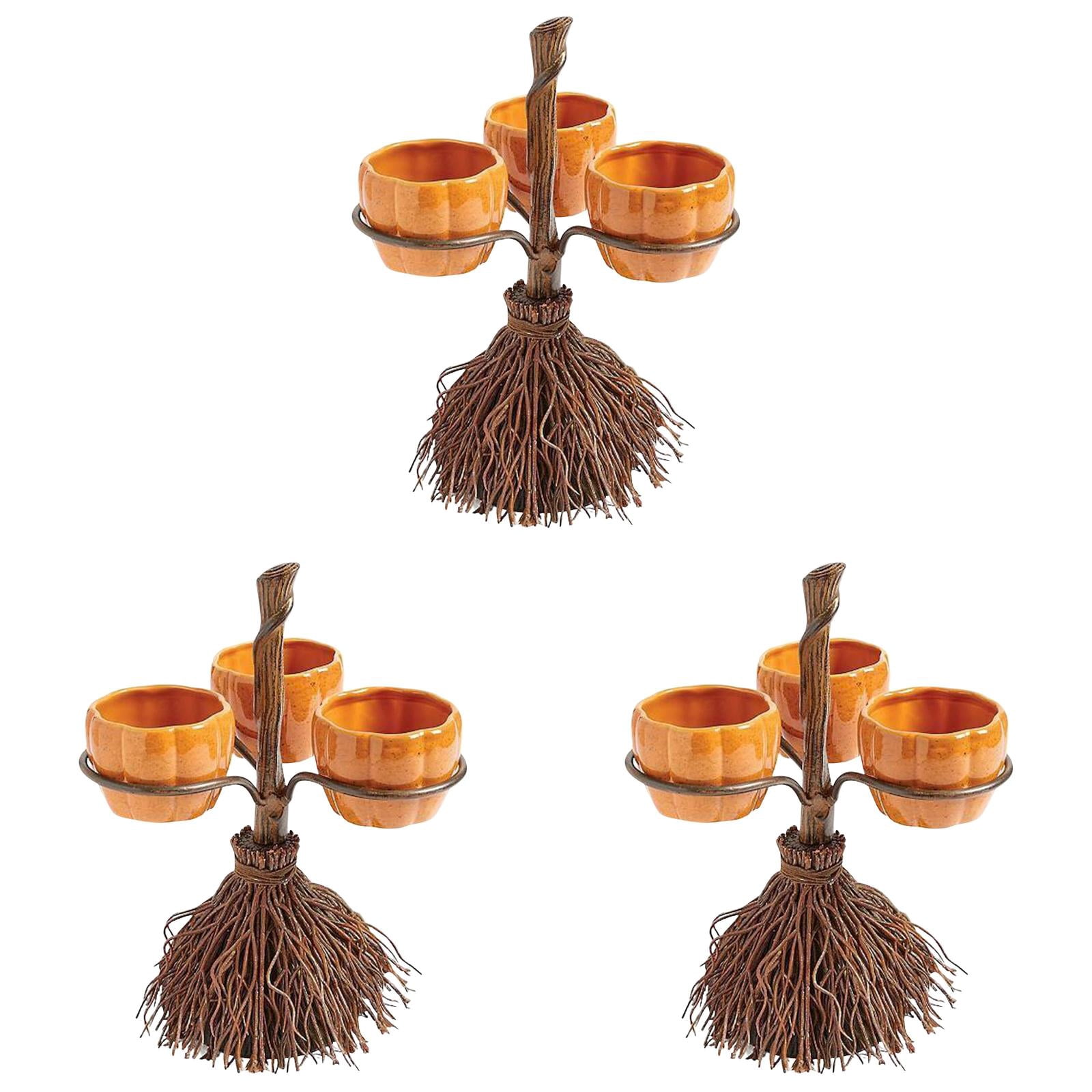 Wagiet Halloween Snack Server & Pumpkin Party Tray with Removable ...