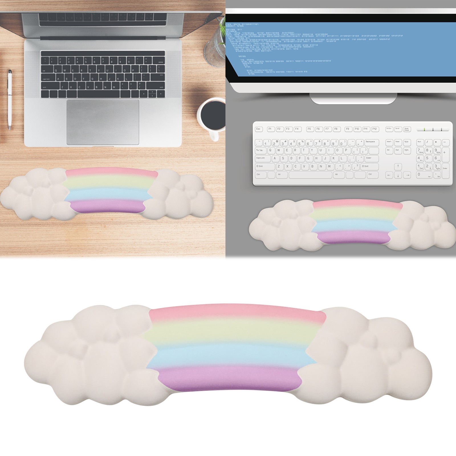 Wagiet Keyboard Hand Support Wrist Guard Silicone Foam Cushion ...