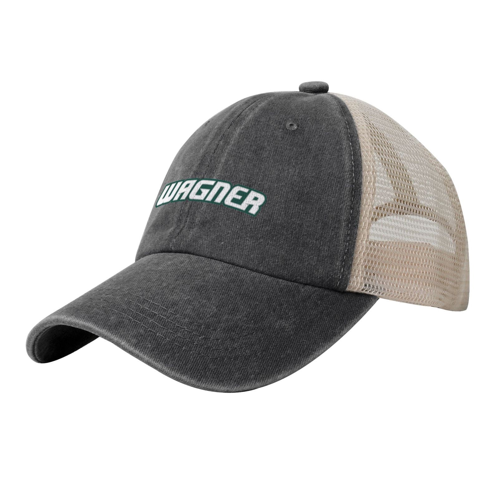 Wagner College Logo Cowboy Vintage Mesh Baseball Cap - Trucker Hat With ...
