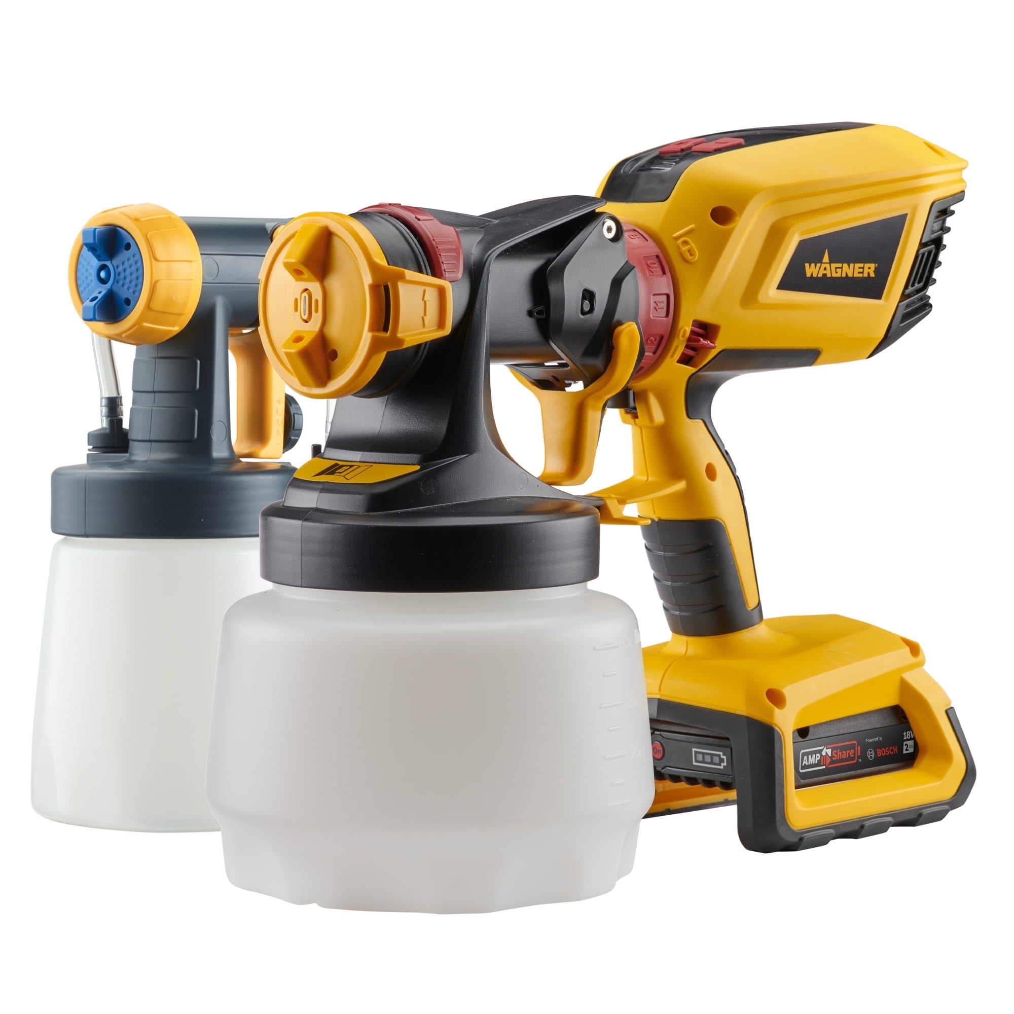 Wagner Spraytech, Cordless HVLP Sprayer, Flexio 3550 18V, 2 Batteries ...
