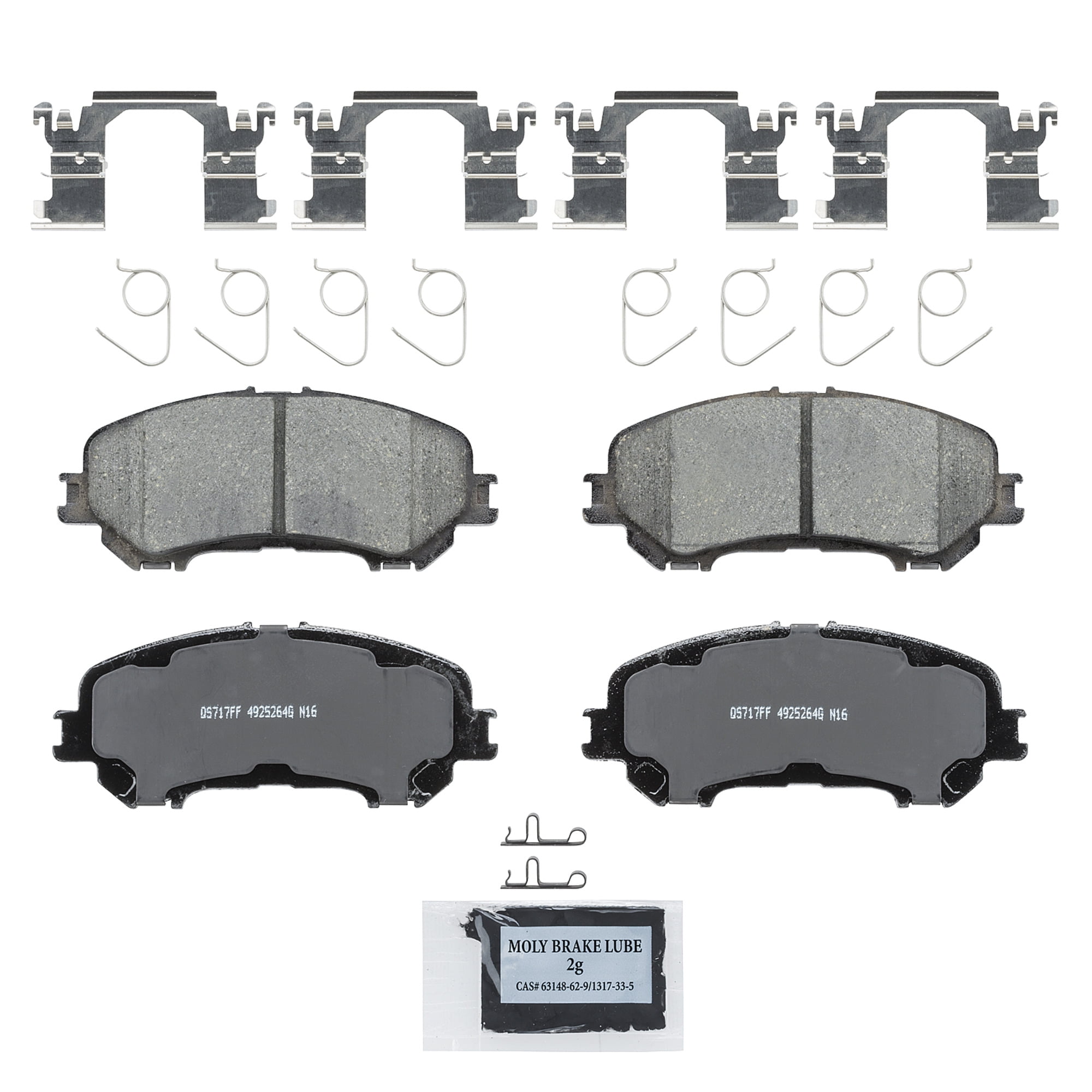 Wagner QuickStop ZD1737 Ceramic Disc Brake Pad Set - Walmart.com