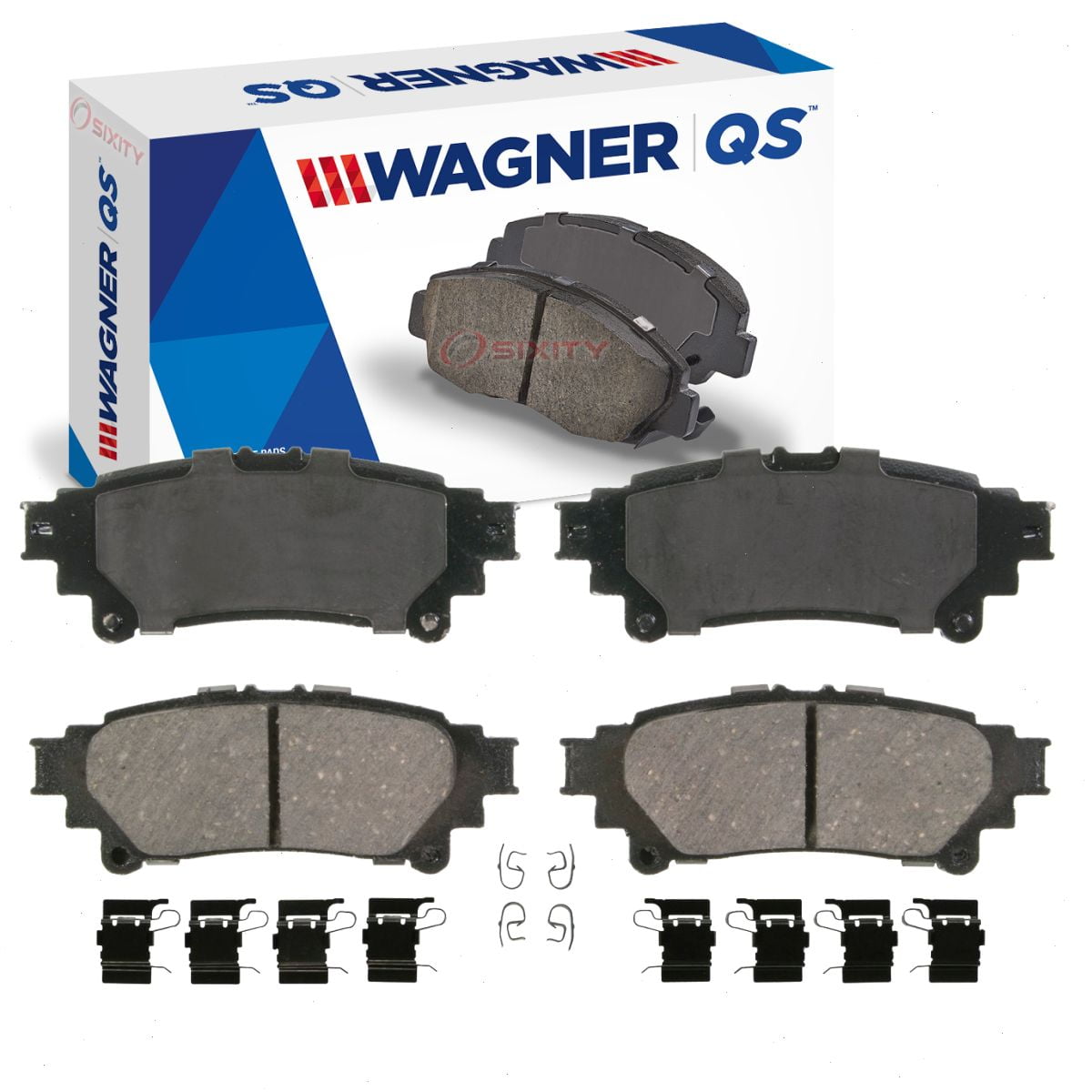 Wagner Rear QS Disc Brake Pad Set compatible with Toyota Prius V 2012 ...