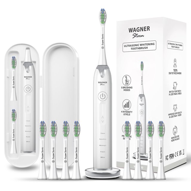 Wagner & Stern Ultrasonic whitening Toothbrush with Pressure Sensor. 5 ...
