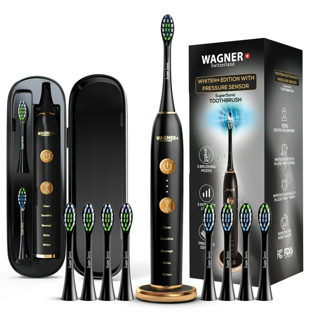 Wagner & Stern WHITEN+ Edition. Smart Electric Toothbrush with Pressure ...