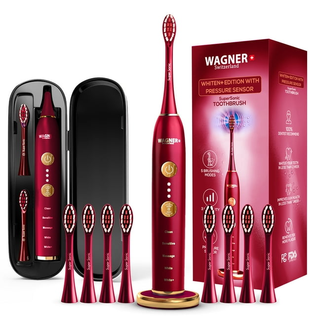 Wagner & Stern WHITEN+ Edition. Smart Electric Toothbrush with Pressure ...