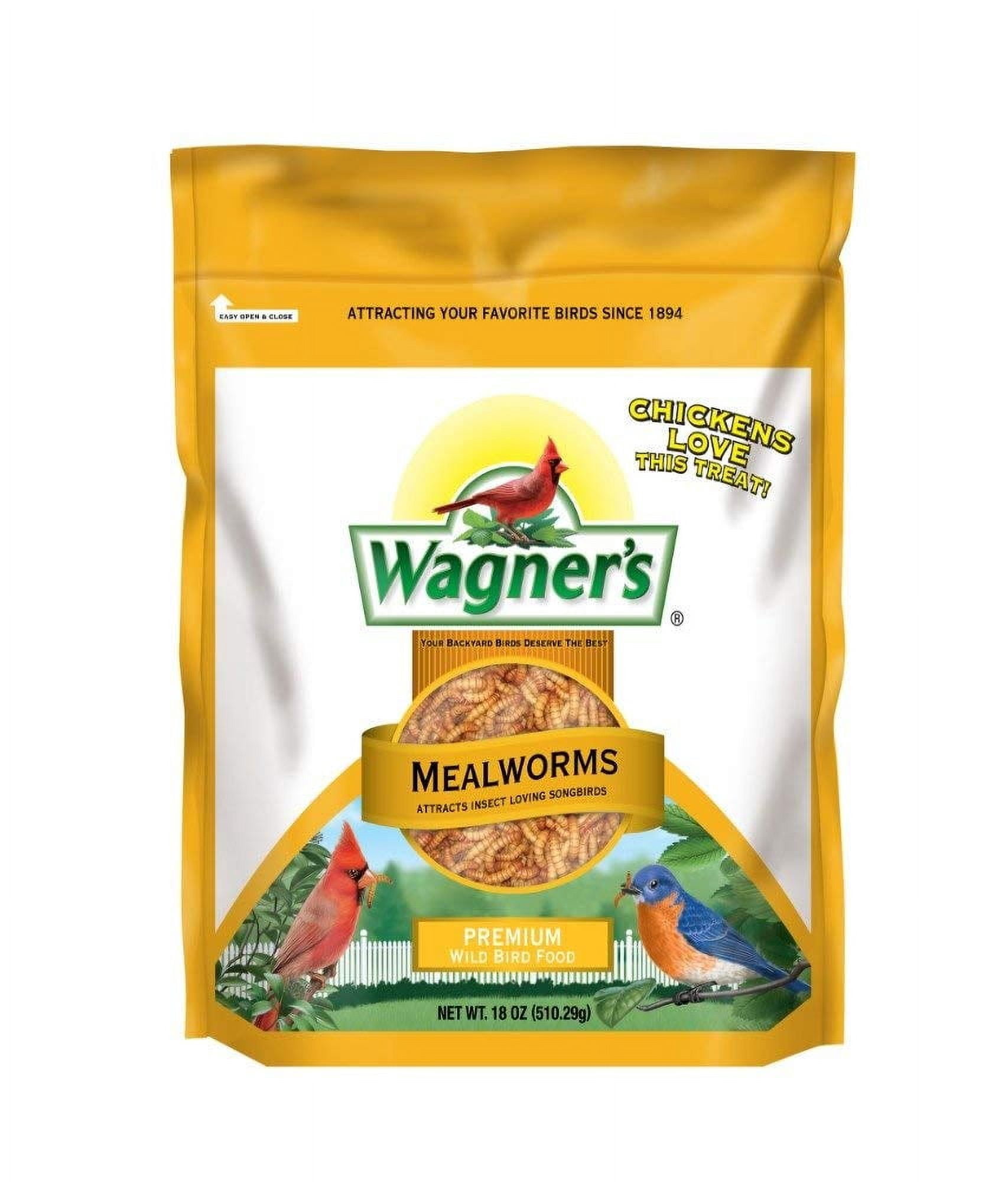 Wagner's 58005 Mealworms Wild Bird Food, MVR1 18-Ounce Bag - Walmart.com