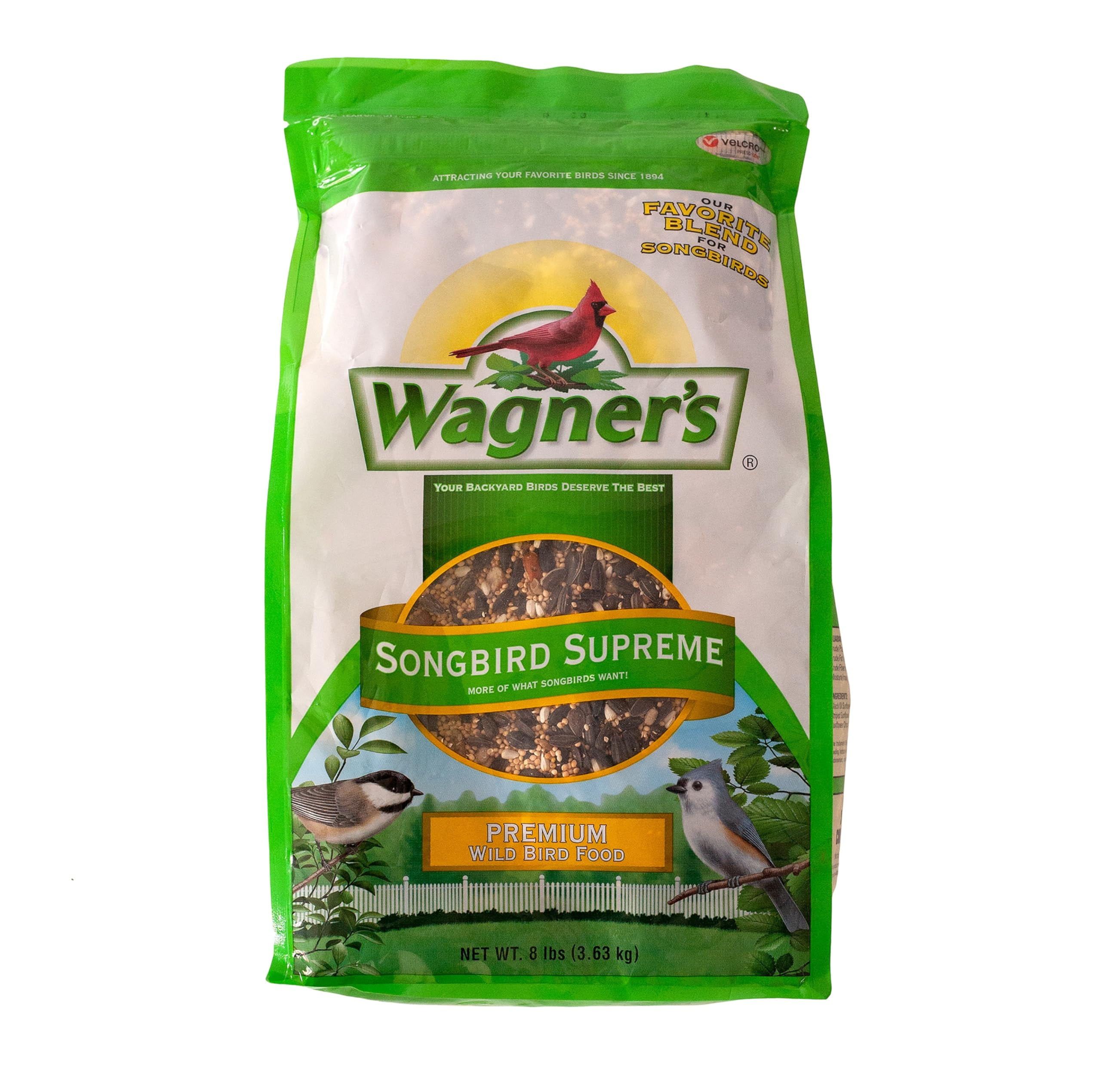 Wagner's 62042 Songbird Supreme Blend Wild MVR1 Bird Food, 8-Pound Bag ...