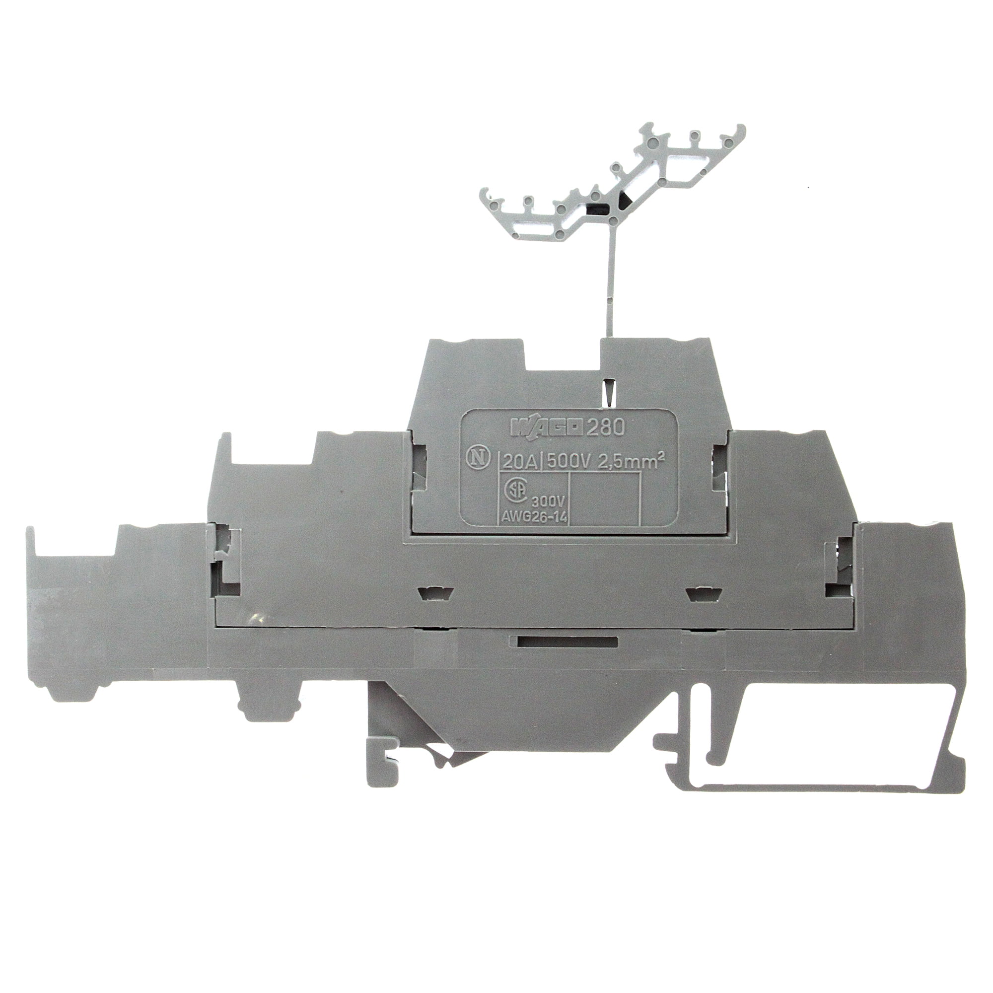 Wago 280-550 Triple Deck Terminal Block W/ Horizontal Jumping On Lower ...