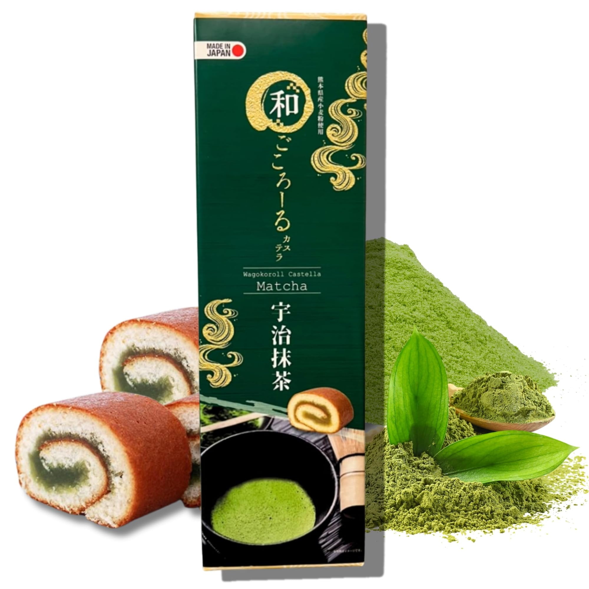 Wagokoroll Castella Roll Cake, SBF3 Uji Matcha Flavor - Authentic ...