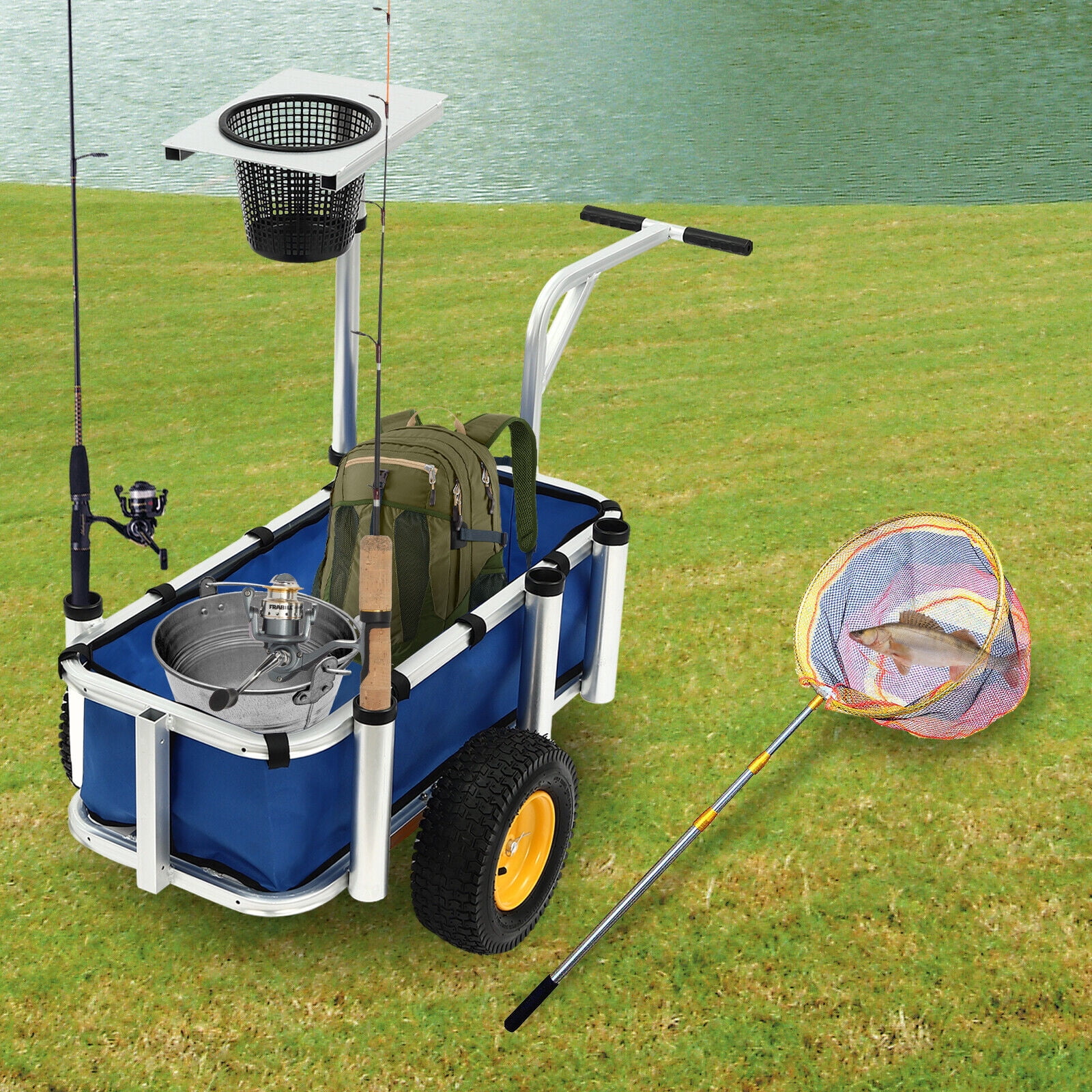Wagon Folding Cart Collapsible Garden Beach Utility Outdoor Camping ...