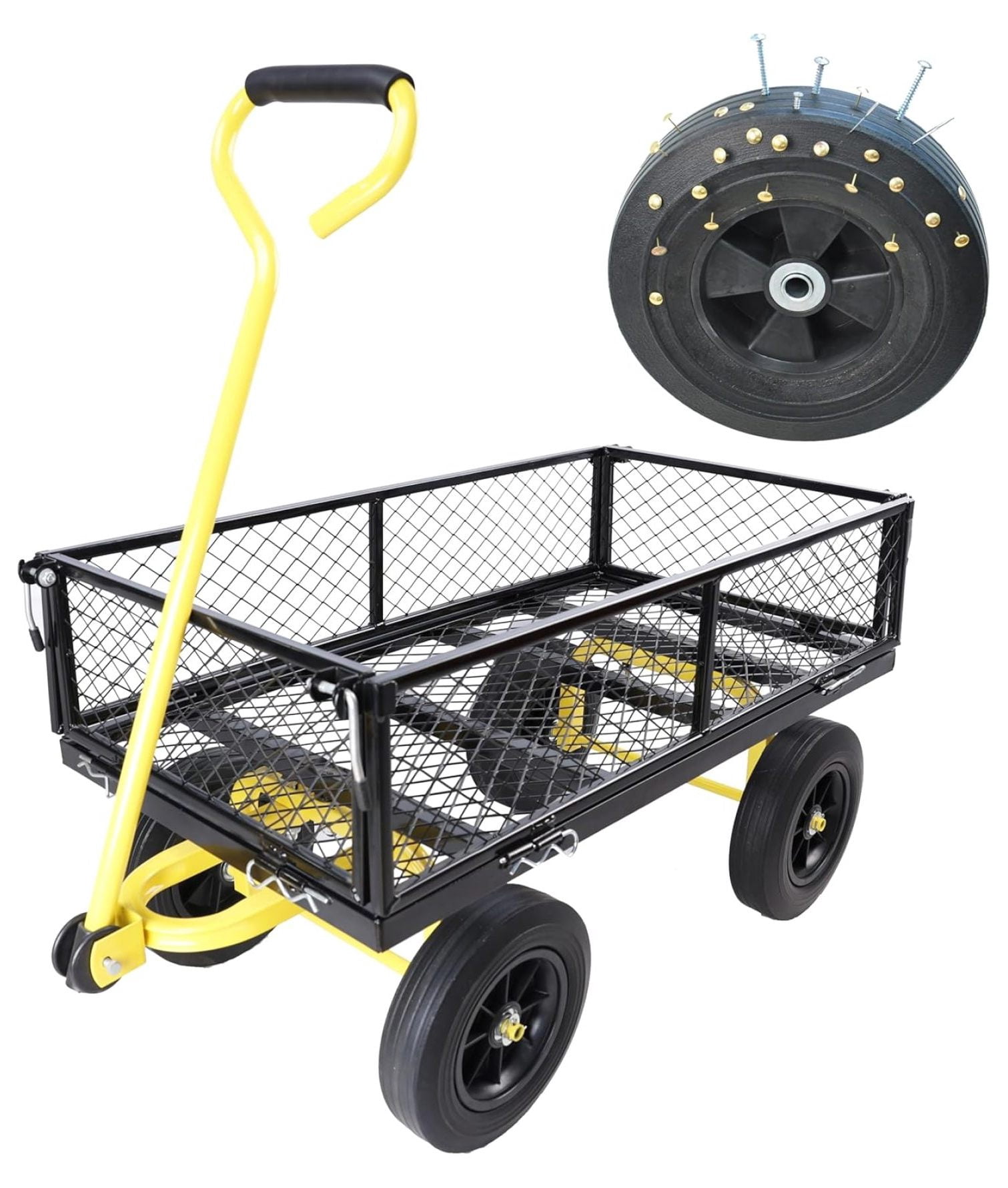 Wagon Removable Side, can be Used for Farm, Warehouse, etc. Garden car ...