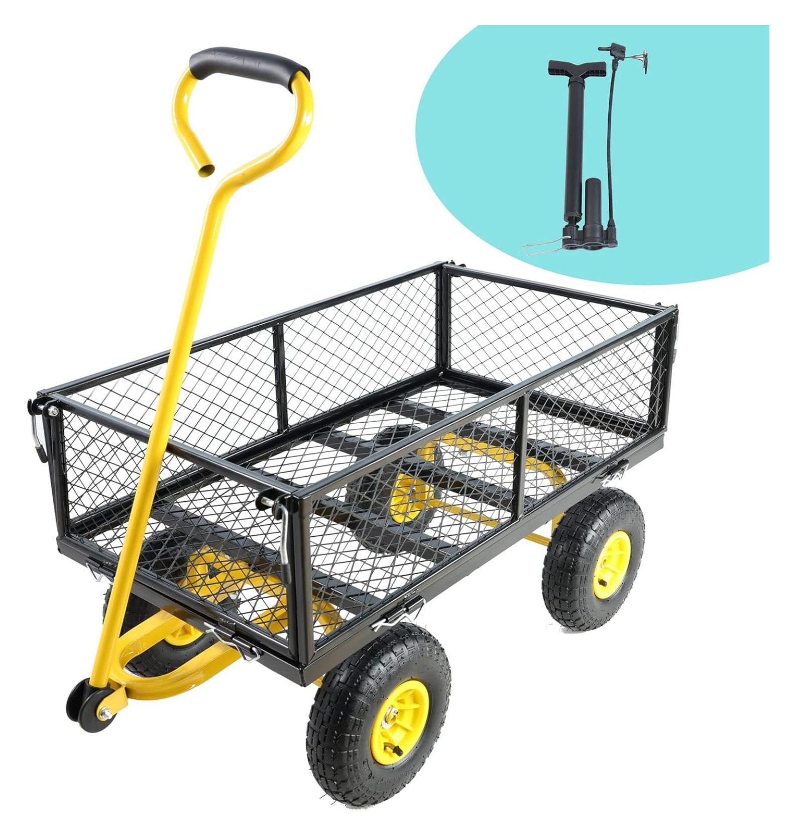 Wagon with Removable Sides Can be Used in Farms, Warehouses etc l ...