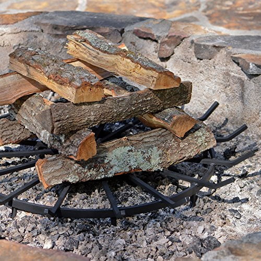 Wagon Wheel Firewood Grate for Fire Pit, Chiminea - Made in The USA (12 ...