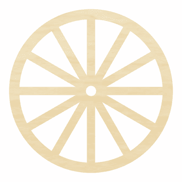 Classic Mini Wooden Wheels, Great for Crafts Too, 5/8 Inch Diameter, 1/ ...