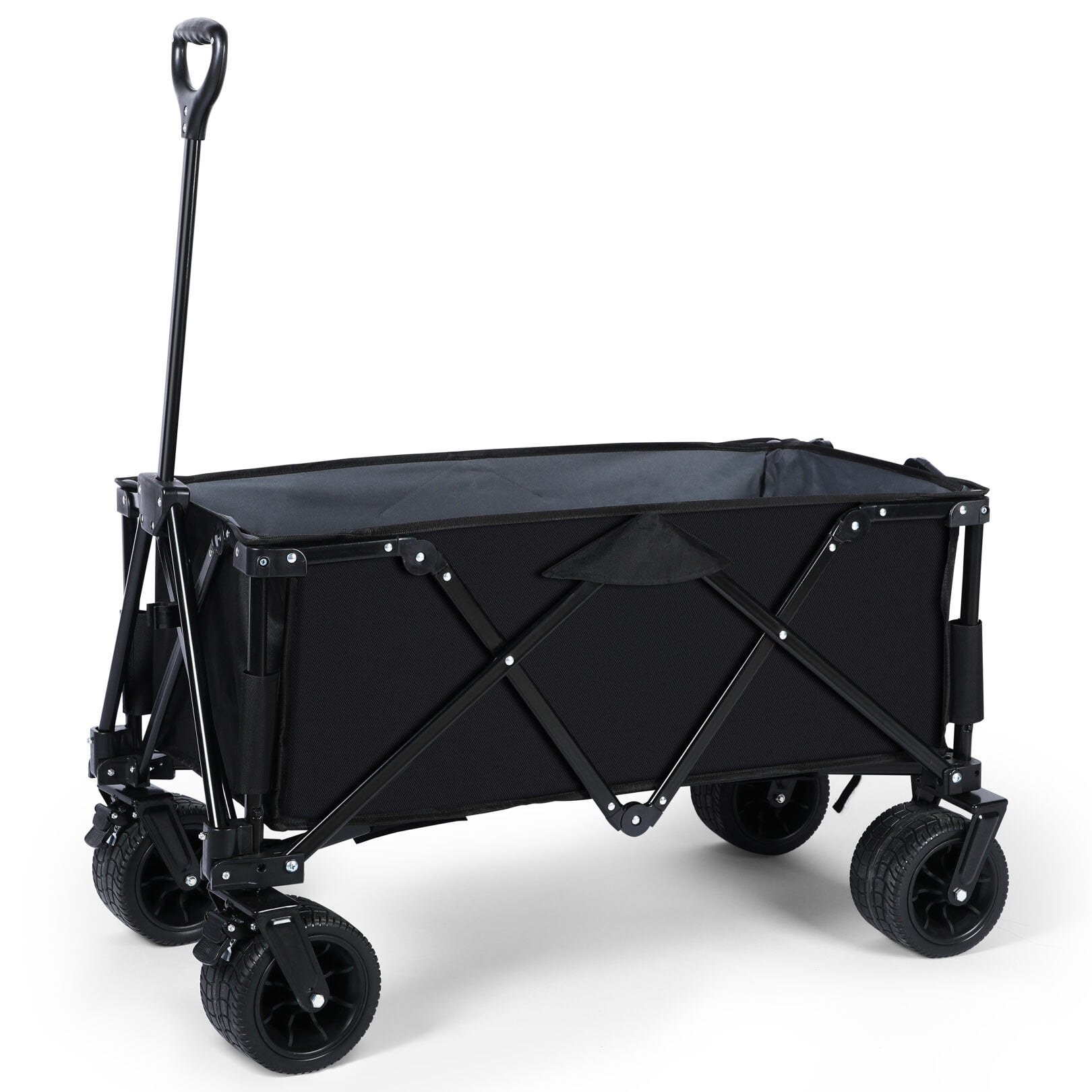 Wagons Cart Heavy-Duty Folding PRO, 265 lbs Collapsible Carts with ...