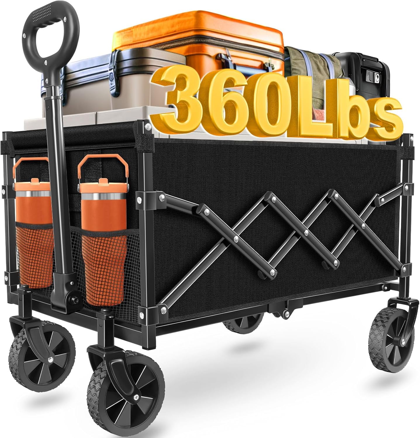 Wagons Carts Foldable - Collapsible Wagon Cart with Wheels Foldable ...