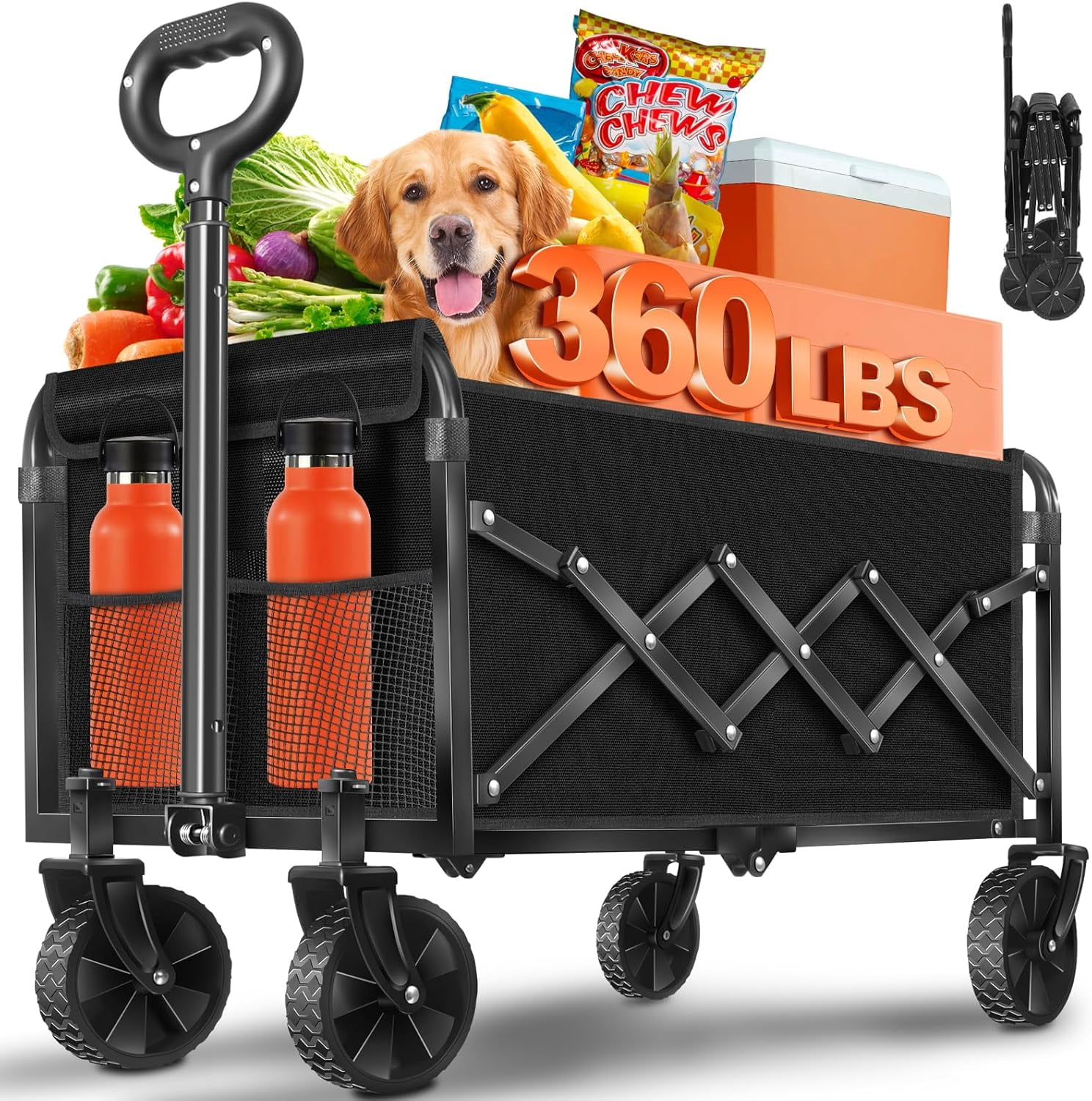 Wagons Carts Foldable, Collapsible Wagon, Foldable Wagon Cart with ...
