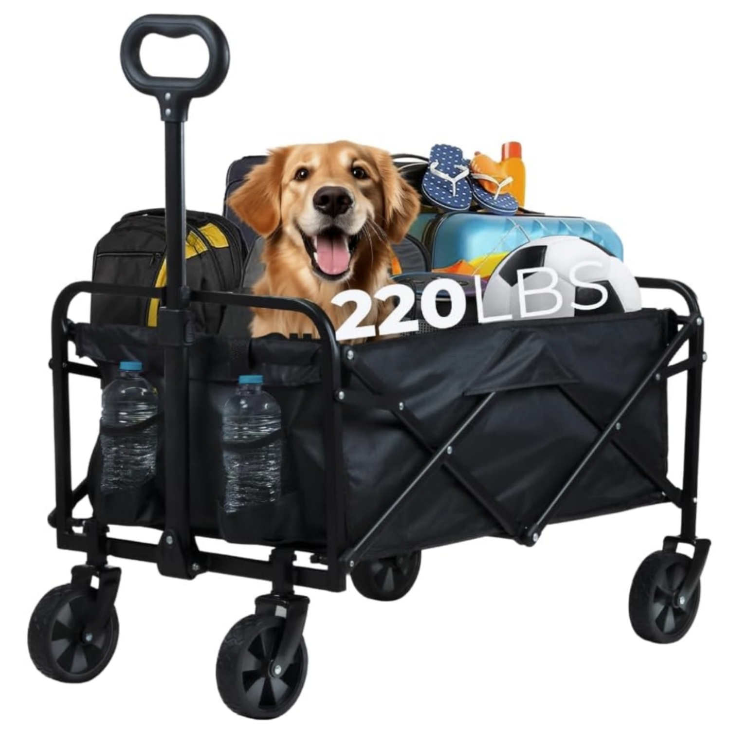 Wagons Carts Foldable – Heavy-Duty Collapsible Wagon & Utility Cart ...