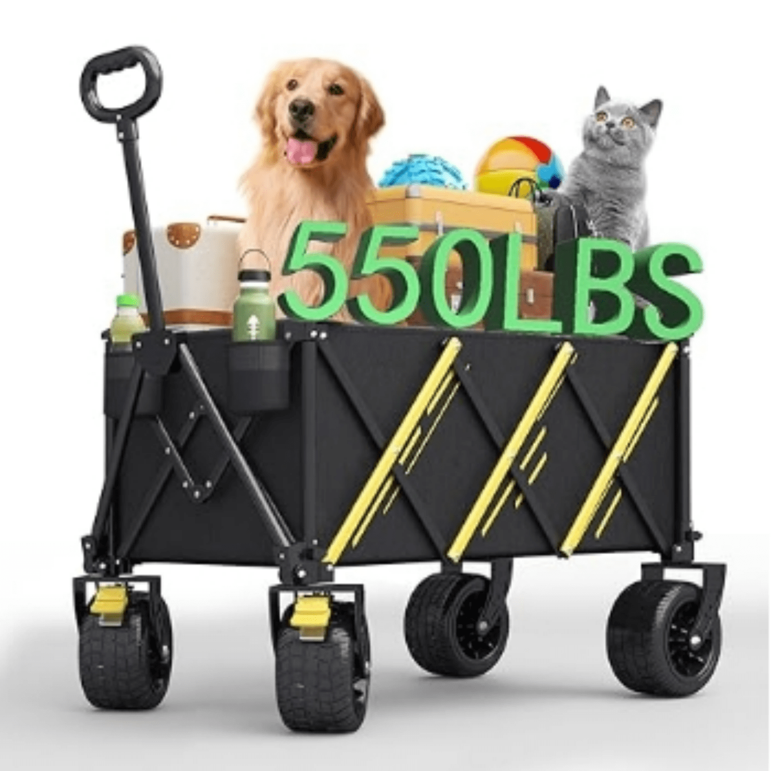 Wagons carts Foldable，Collapsible Wagon Foldable Wagon, Gather Heavy ...