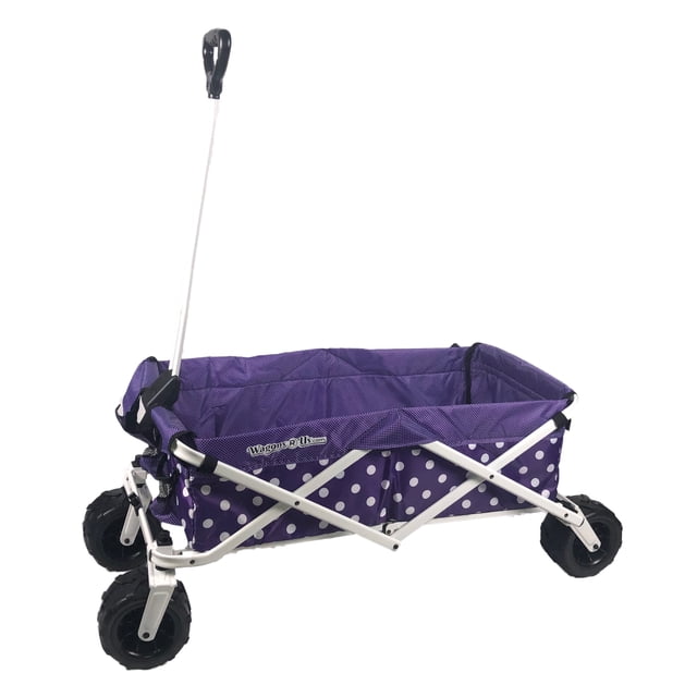 Wagonsrus Folding Outdoor Utility Wagon Cart | for All Ages| Purple ...