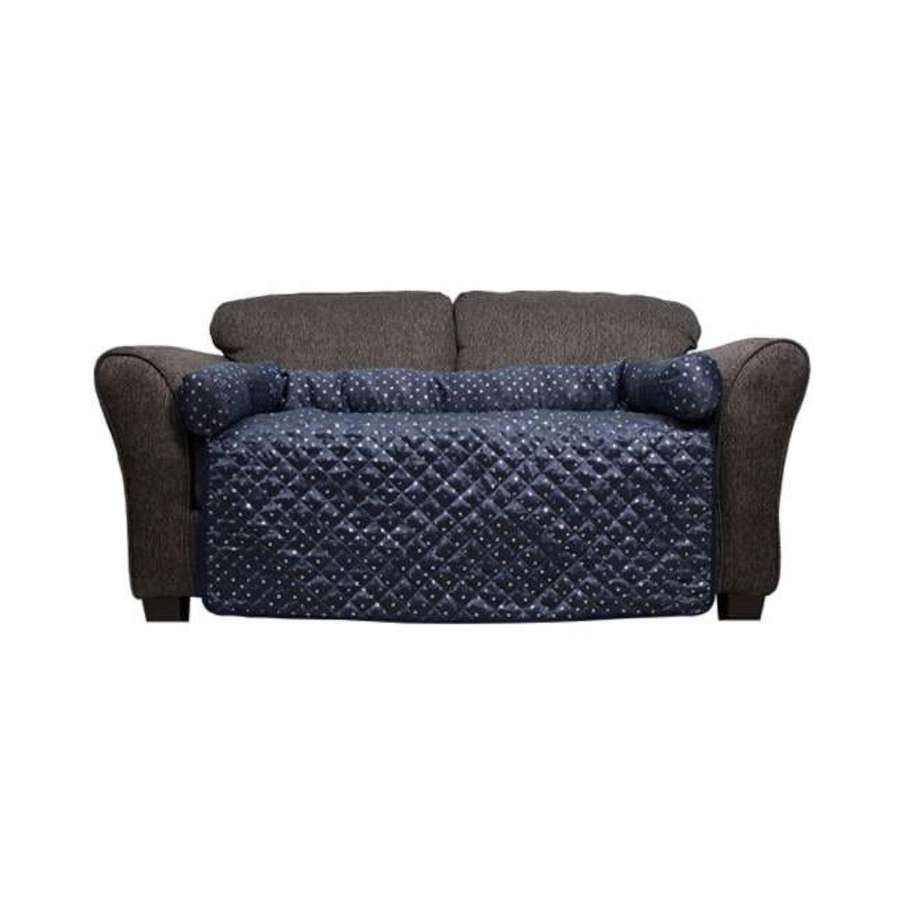 Wags N Whiskers GRHGY=12 /15208 GRAYSON REVERSIBLE PET SOFA COVER /NAVY ...