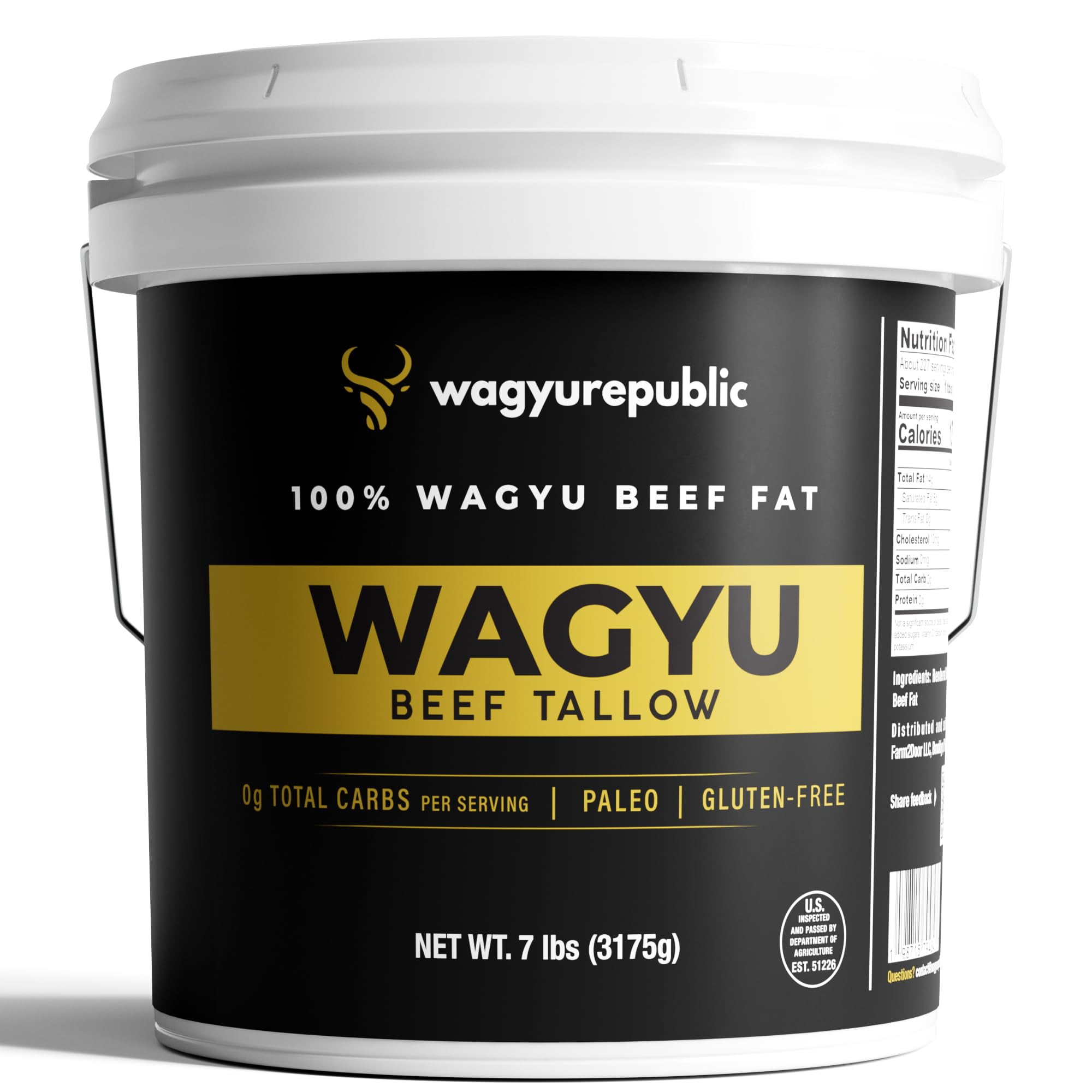 Wagyu Republic Tallow VTF5 ⎸ Grass Fed Wagyu Tallow, Great for Cooking ...