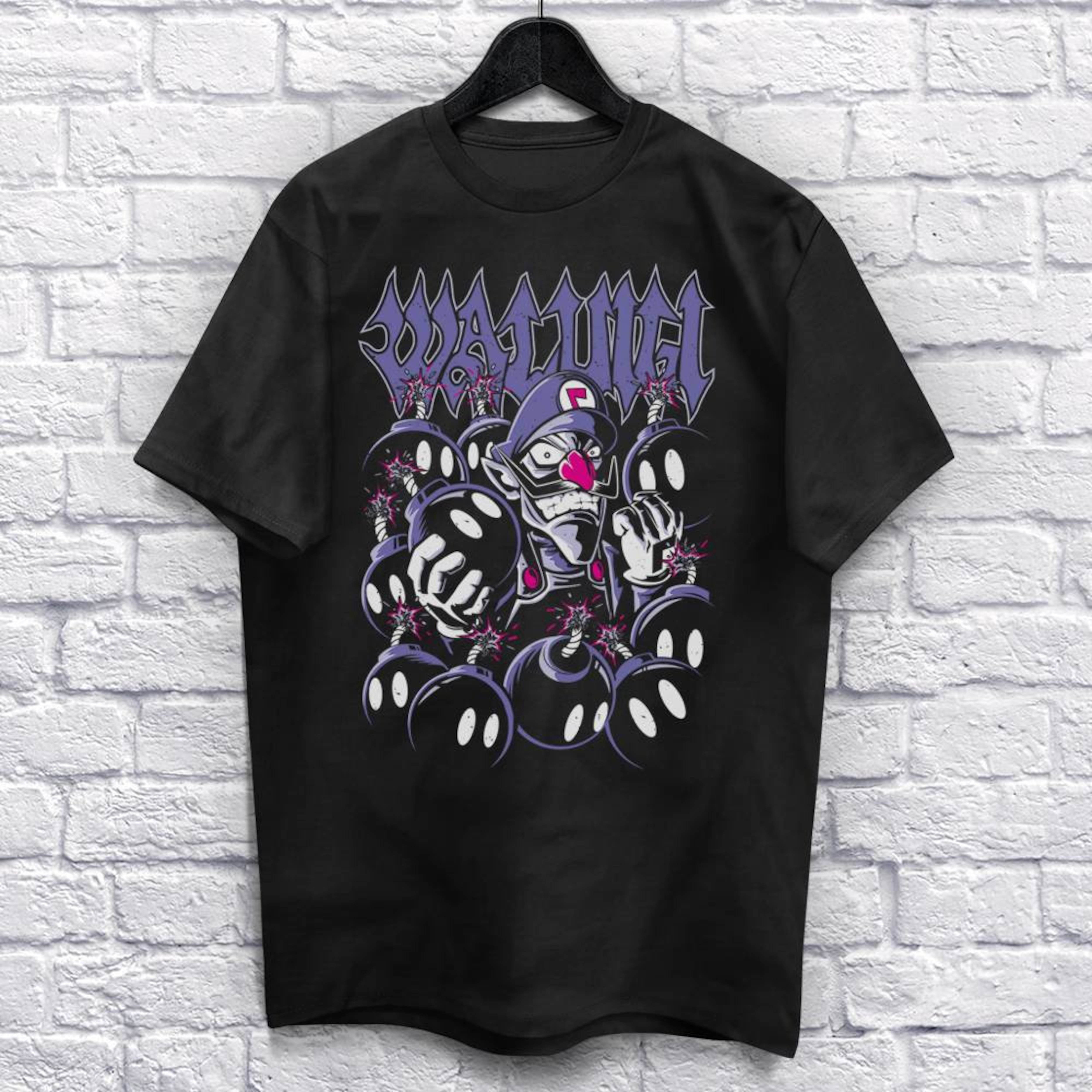 Wah Bob Omb T-Shirt Unisex (For Men and Women) Funny Shirt Gamer Shirt ...