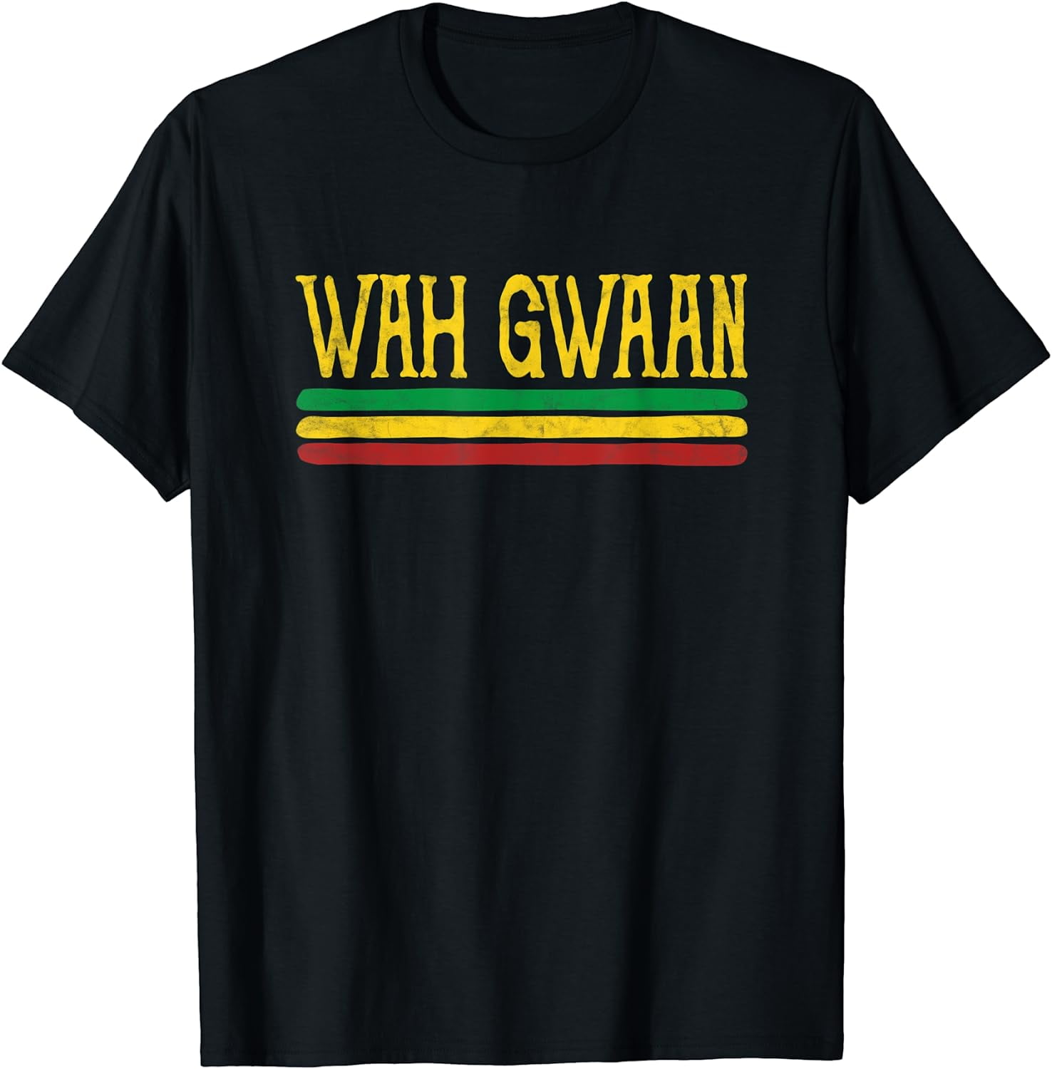 Wah Gwaan Funny Jamaica jamaican Colors Rasta Reggae T-Shirt - Walmart.com