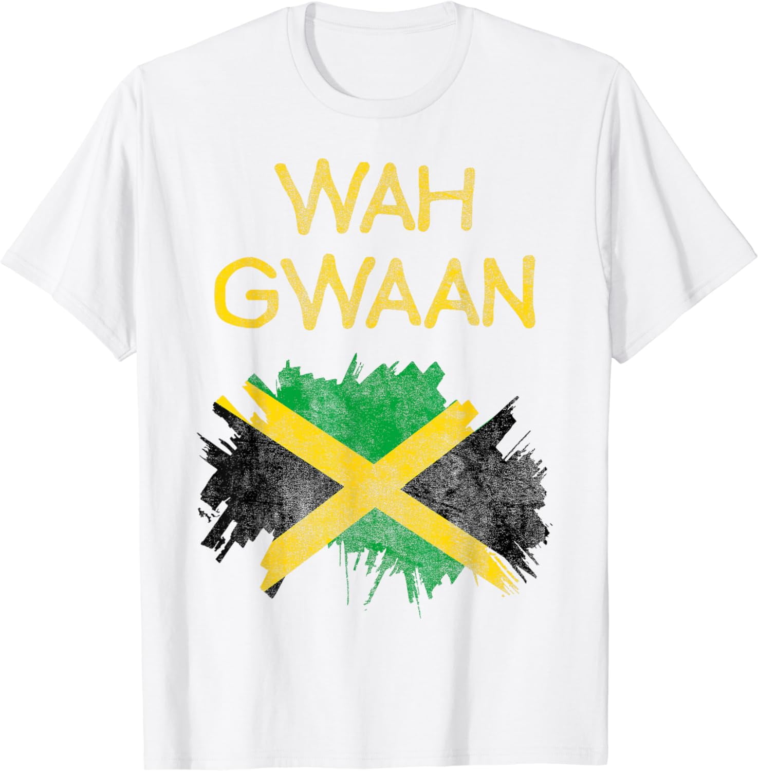 Wah Gwaan Jamaica Flag Jamaican Pride Reggae Vacation TShirt T-Shirt ...