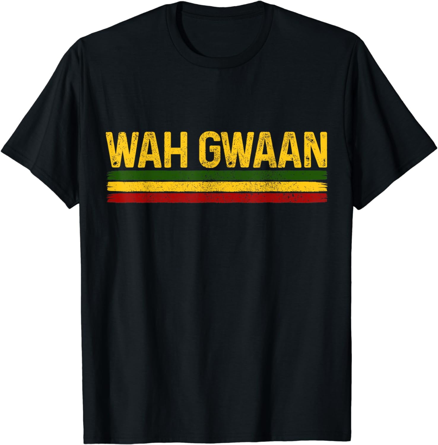 Wah Gwaan Jamaican Pride Reggae Music Rastafari Rasta Funny T-Shirt ...