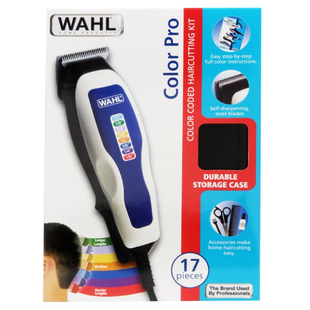WAHL 9155 700 WHITE HAIRCUTTING KIT 17PC COLOR CODED BLADES - Walmart.com