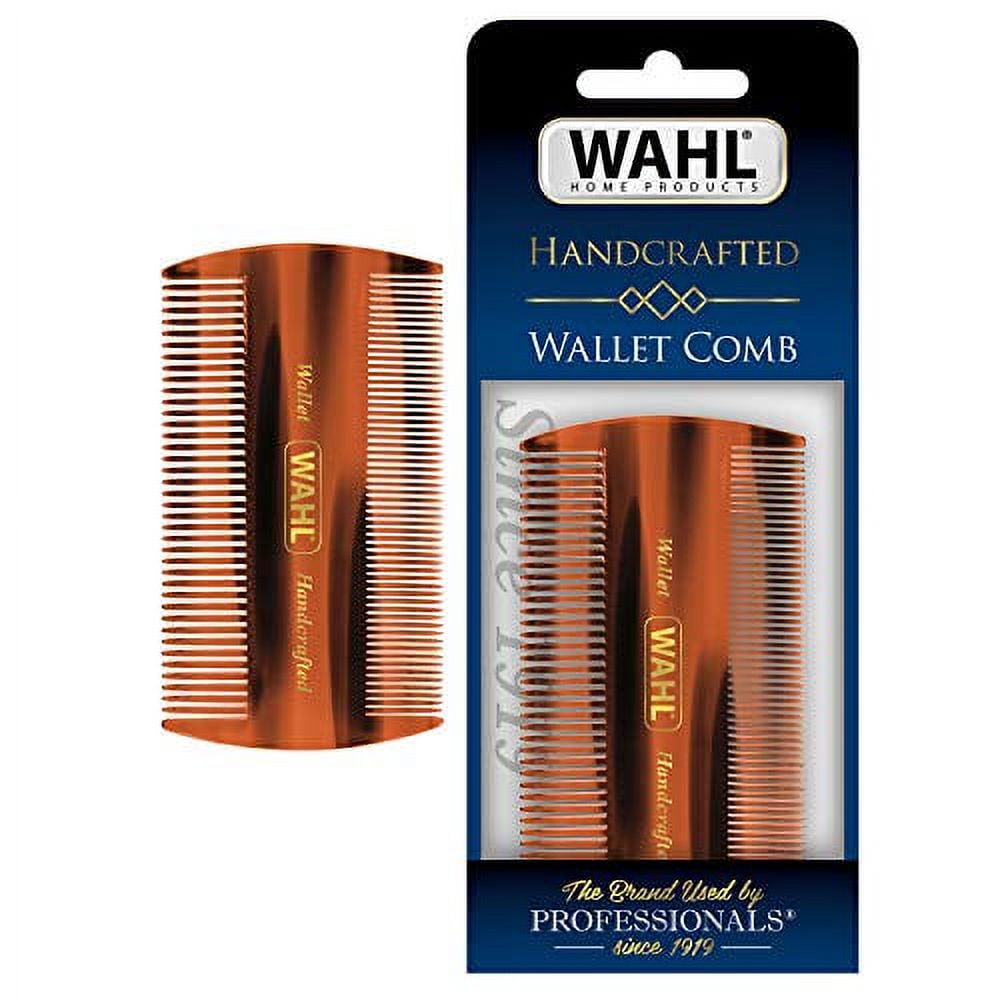 Wahl Beard & Mustache Wallet Comb for Men's Grooming - Handcrafted ...