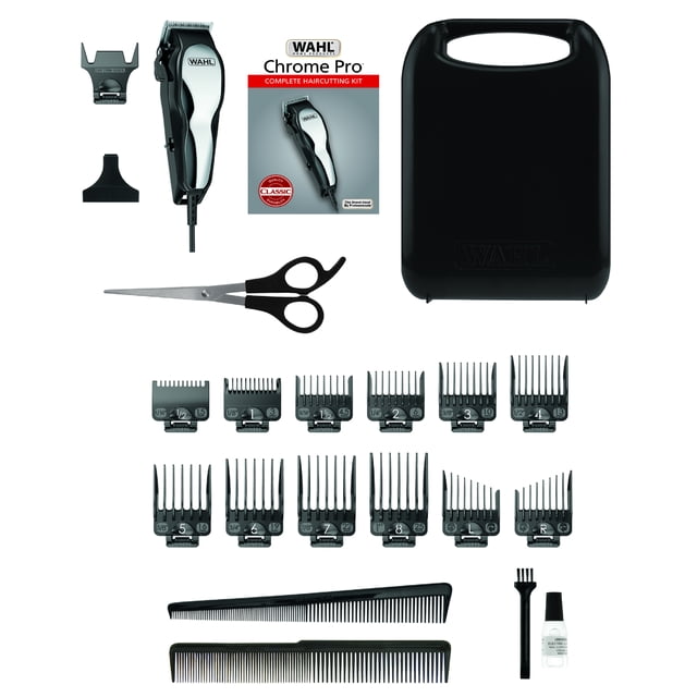Wahl Chrome Pro Complete Haircutting Kit, Model 79520-3901P - Walmart.com