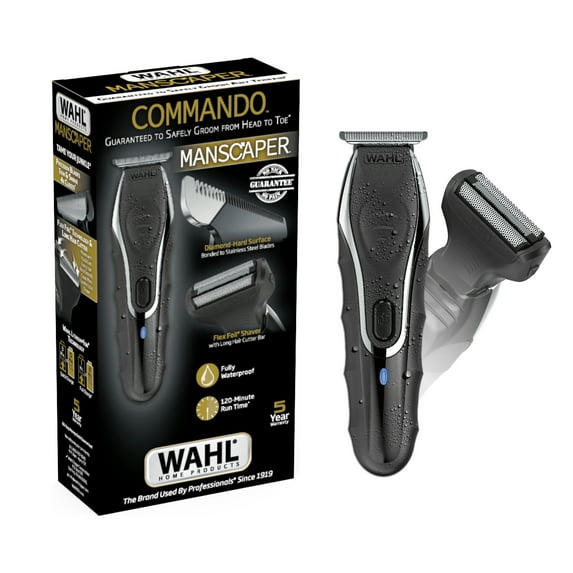 Wahl Commando Electric Battery Razor - Cordless Rechargeable Wet/Dry ...