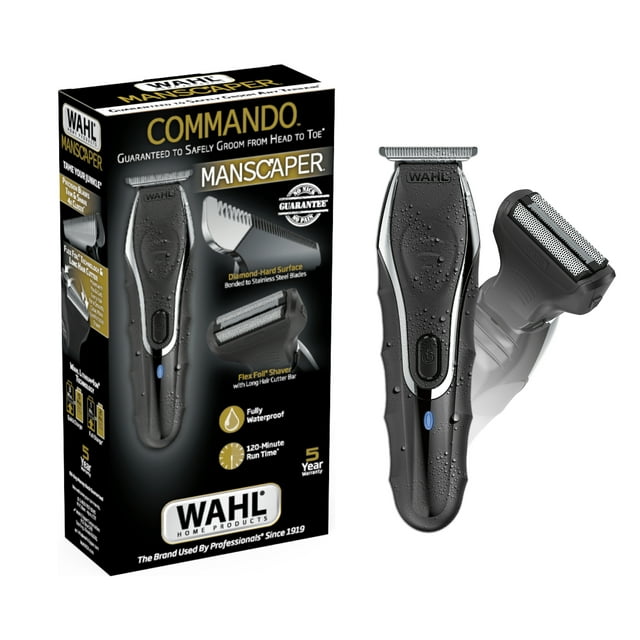 Wahl Commando Electric Battery Razor - Cordless Rechargeable Wet/Dry ...