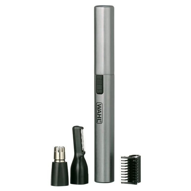 Wahl Micro Groomsman AAA 2-in-1 Detail Trimmer for Men, Satin Nickel-Black, #5640-600 - Walmart.com
