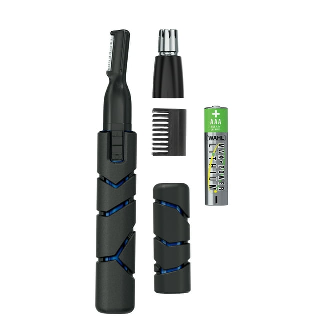 Wahl Micro Groomsman Men's Lithium Battery Powered Pen Trimmer, Black/Blue 5640-4701 - Walmart.com