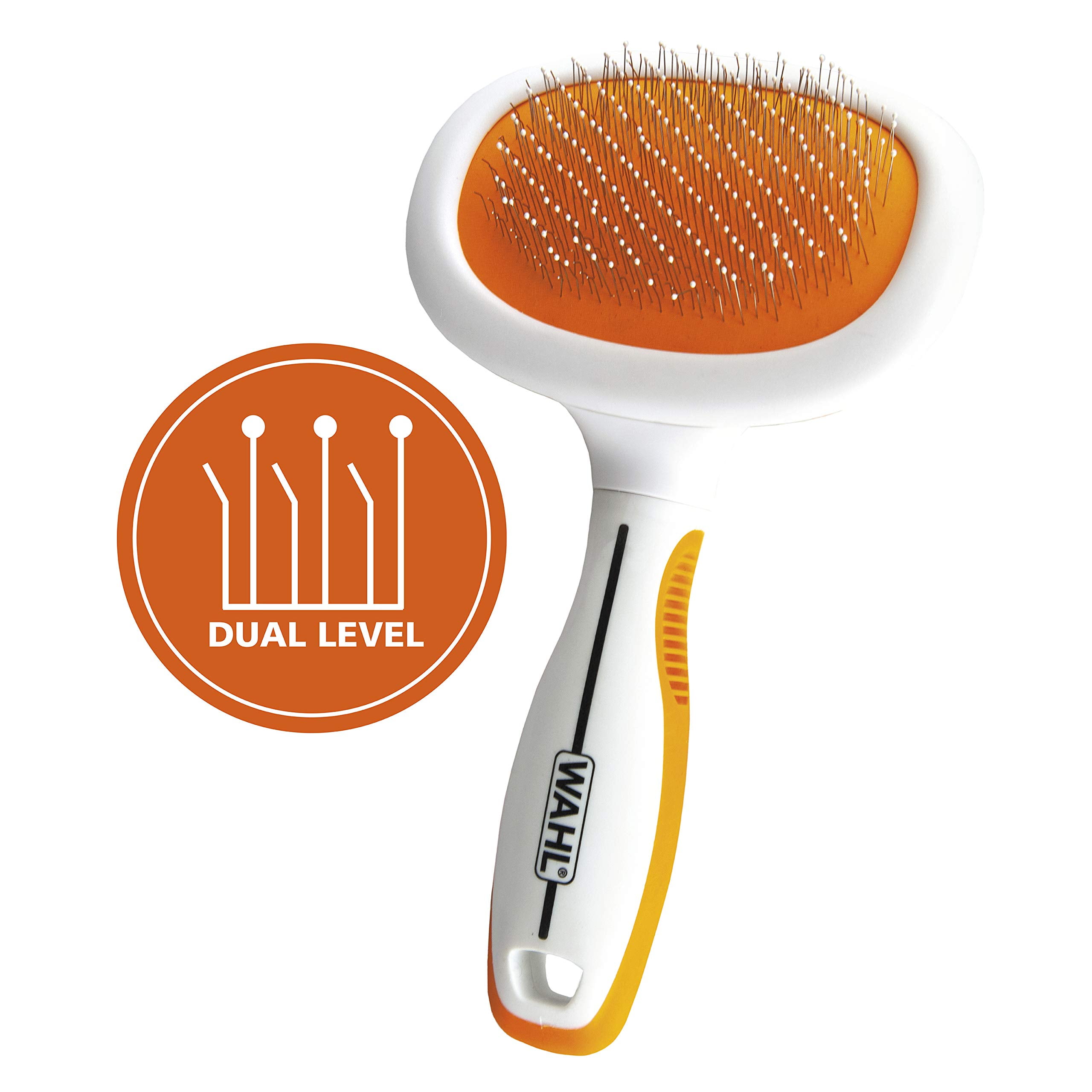 Wahl Premium Patented Dual Level Sensitive Skin Pet Slicker - Ergonomic ...