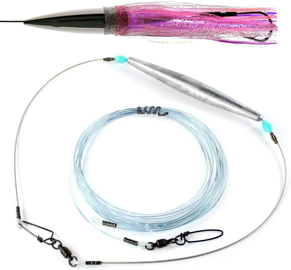 Wahoo Trolling Lure Kits with Weight and Shock Leader | High Speed or ...