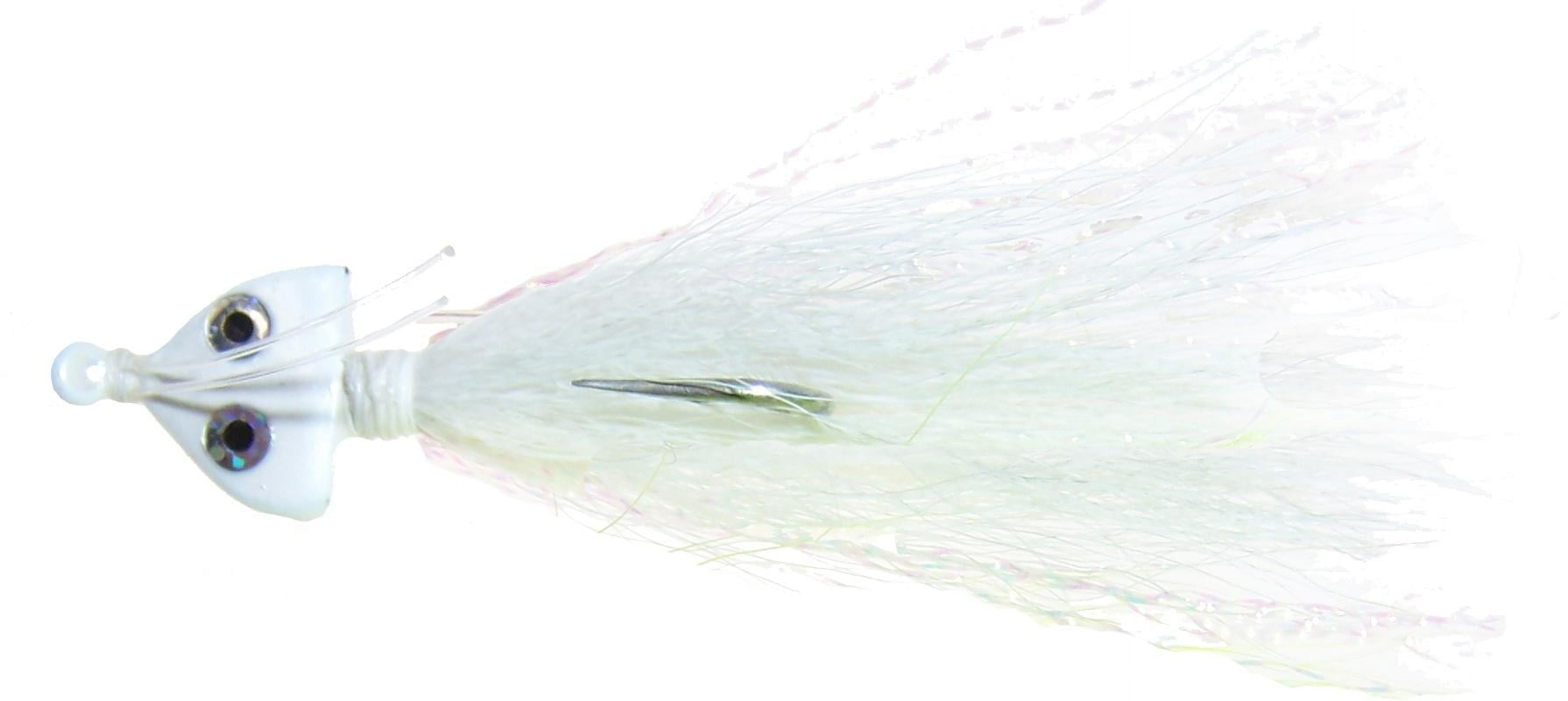 Wahoo WAH-BFB14-1 Bonefish Bucktail Jig 1/4 oz 1/0 Hook Twin Mono ...