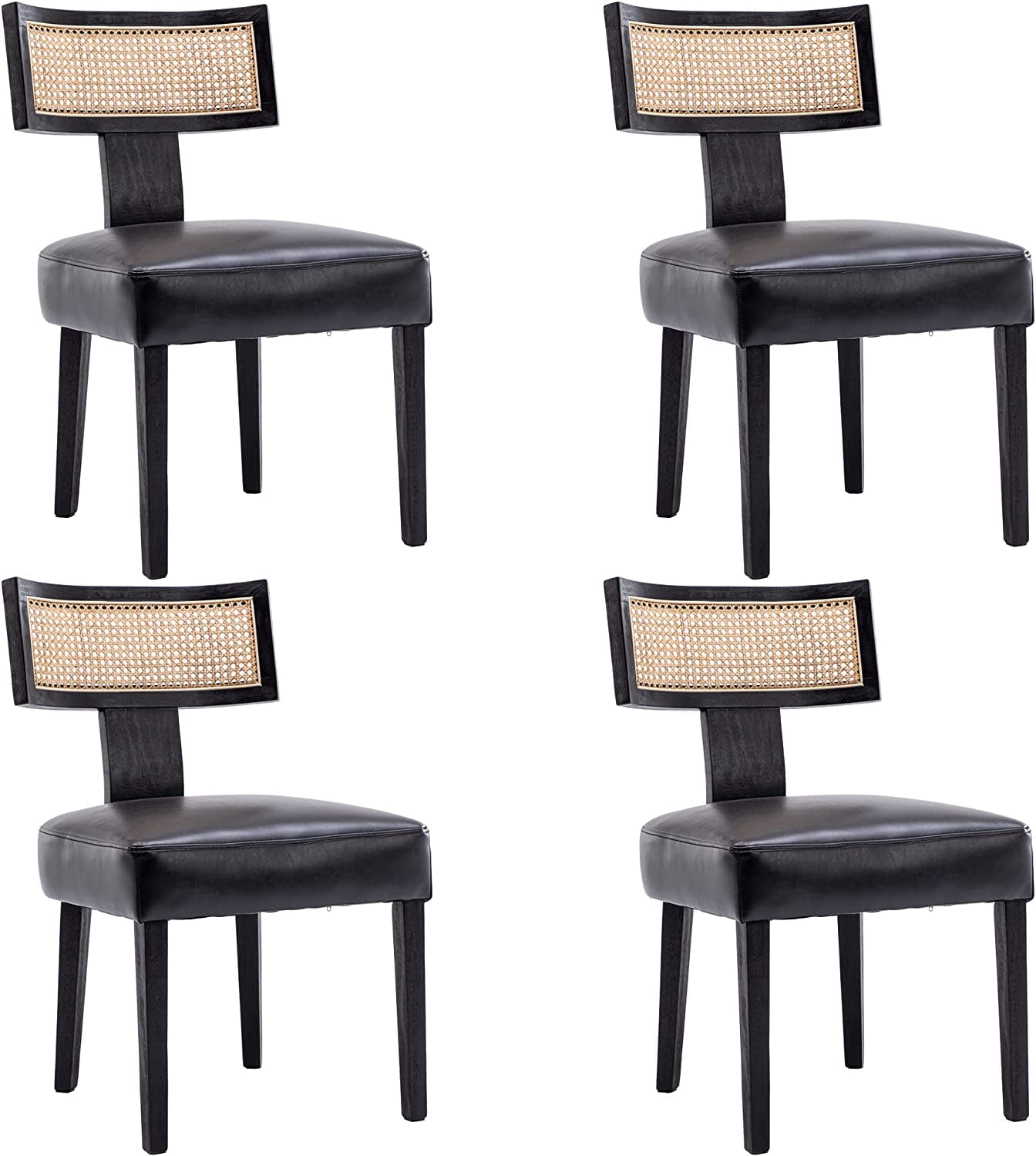 Wahson Beige Dining Chairs Set of 2, Comfy Upholstered Modern Farmhouse ...