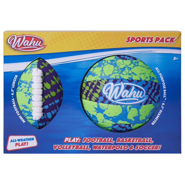 Wahu Mini Football & All-Purpose Ball Sports Pack A1 Multicolor - Pool ...