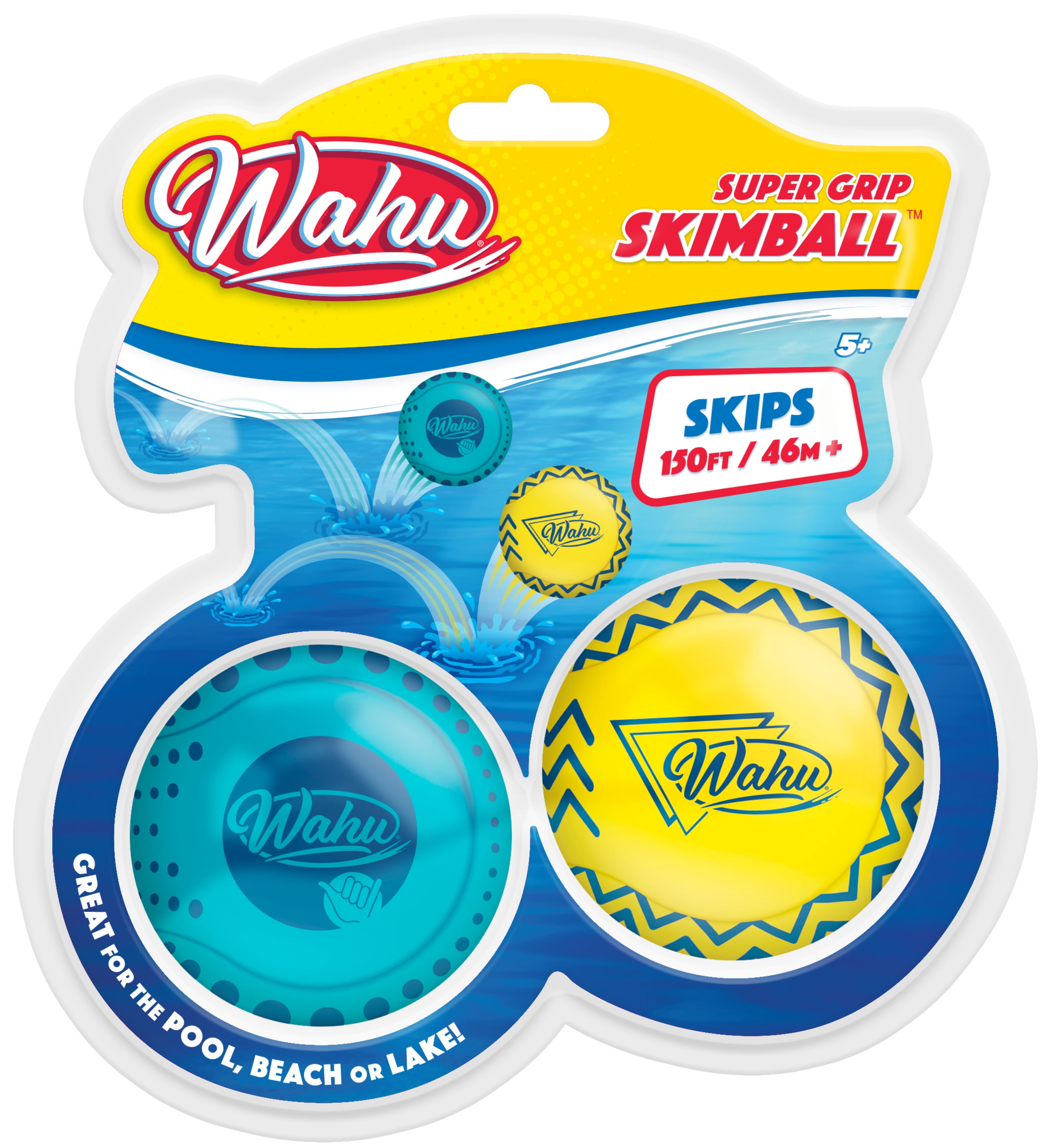 Wahu Wahu Super Grip Skimball 2-Pack Blue/Yellow - 100% Waterproof Ball ...