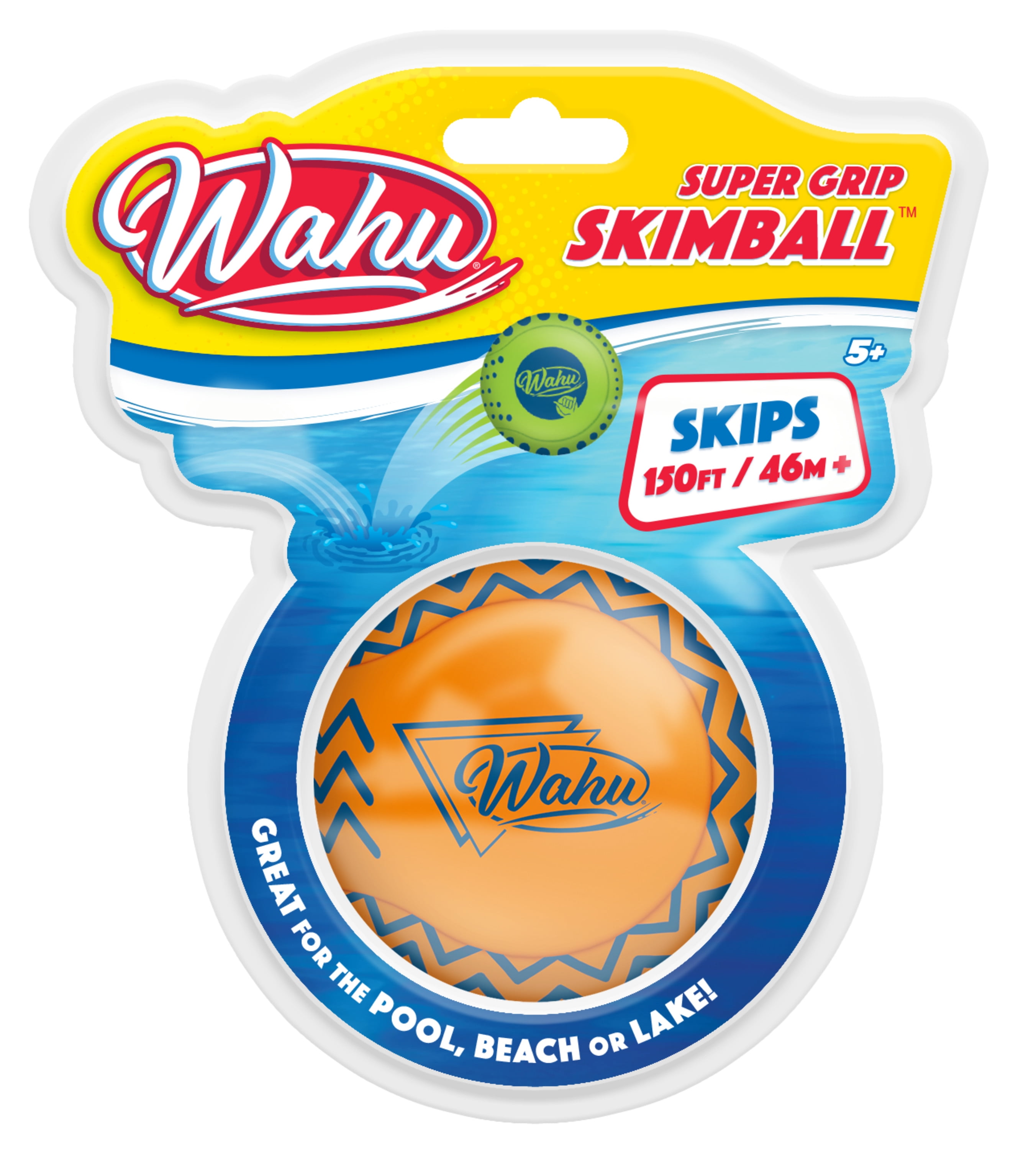 Wahu Wahu Super Grip Skimball Orange - 100% Waterproof Ball Can Skip ...
