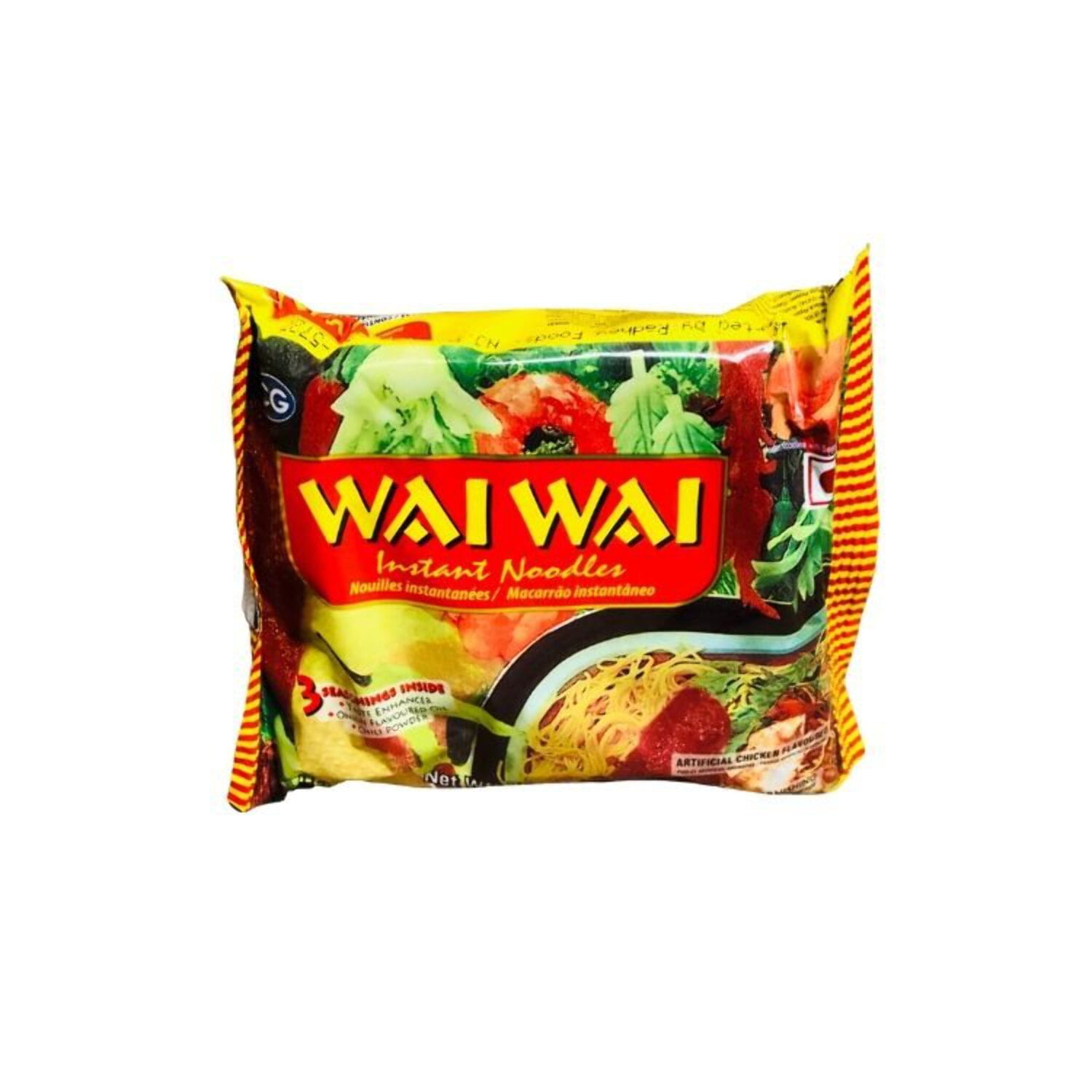 Wai Wai Instant Noodles Chicken Flavored 75g (Pack of 24) - Walmart.com