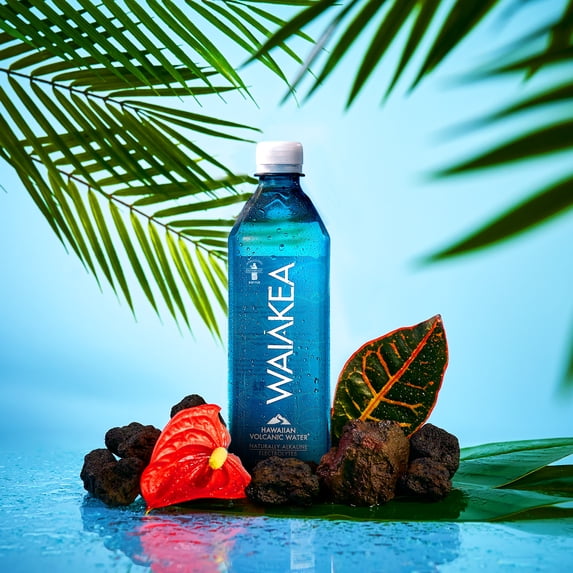 Waiakea Hawaiian Volcanic Water, Pure, pH Balanced, Nutrient Rich for ...