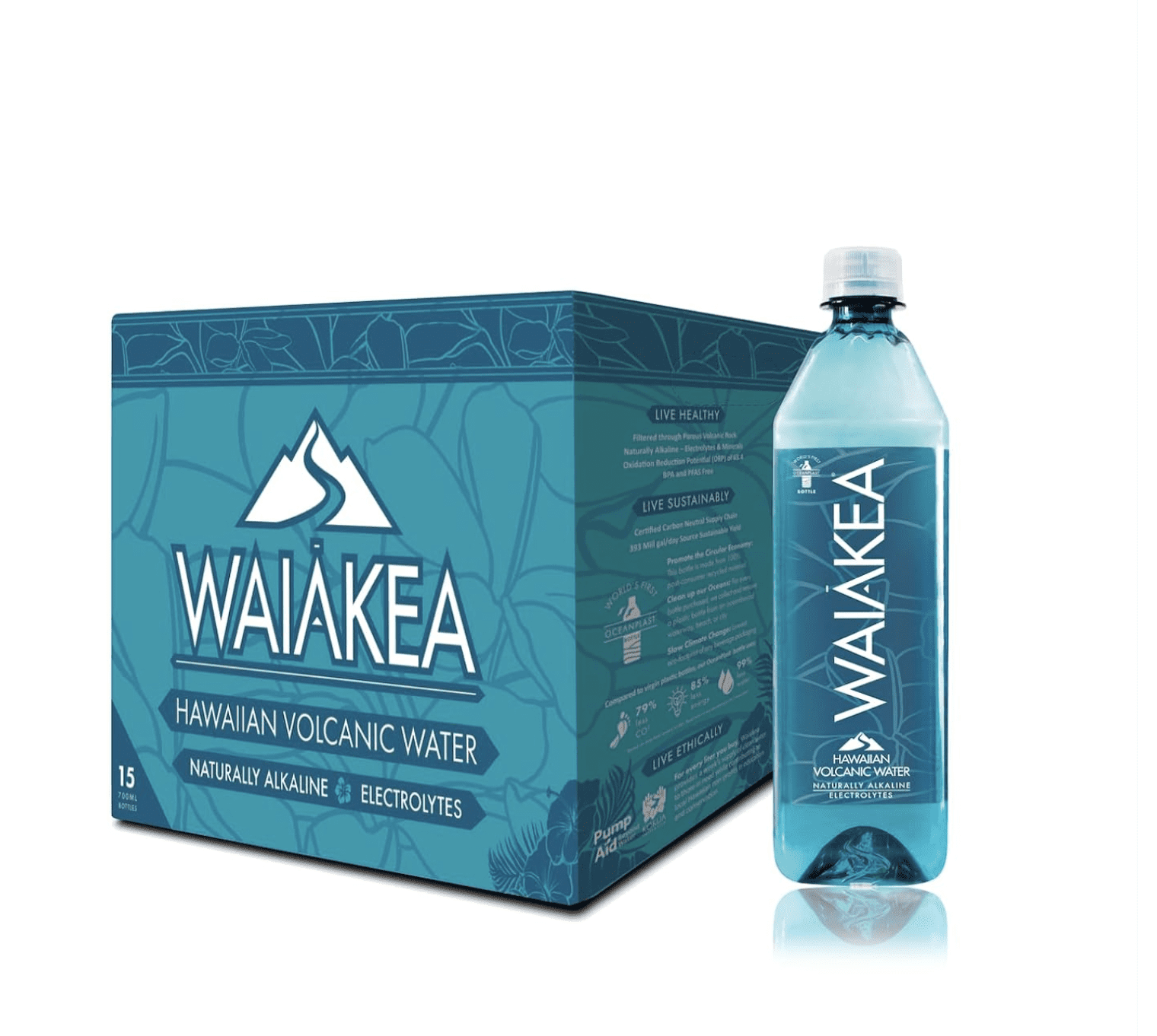 Waiakea Hawaiian Volcanic Water Naturally Alkaline Stores