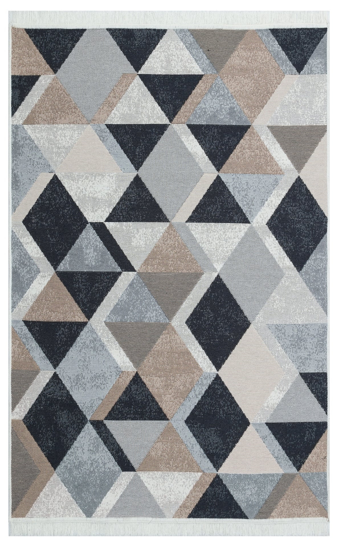 Waidhofen Beige Vintage Polyester Area Rugs for Living Room Jacquard ...